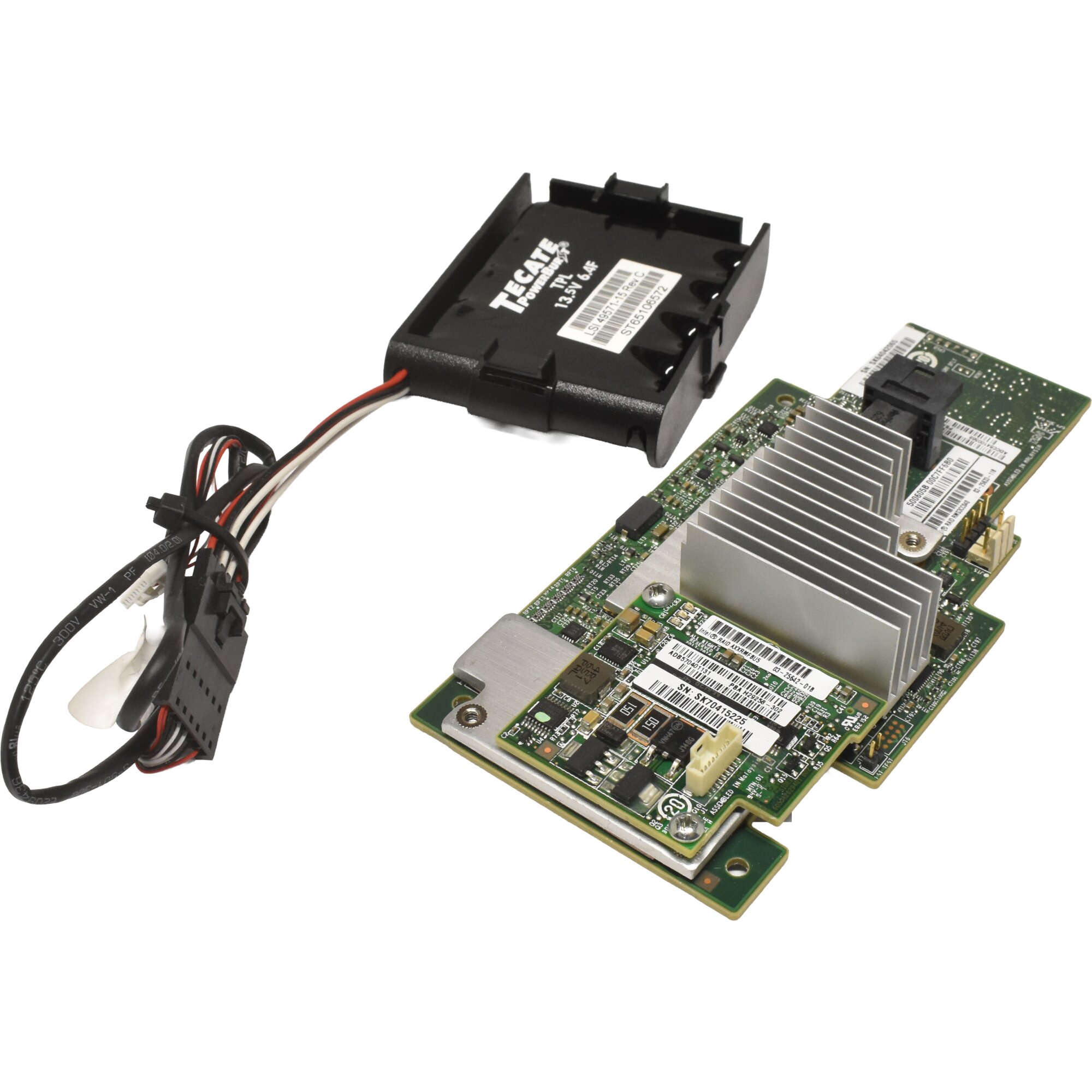 Intel 12G MiniSAS HD RAID Controller PBA H24095-302 03-25633-11B RMS3CC040 + Cache + BBU