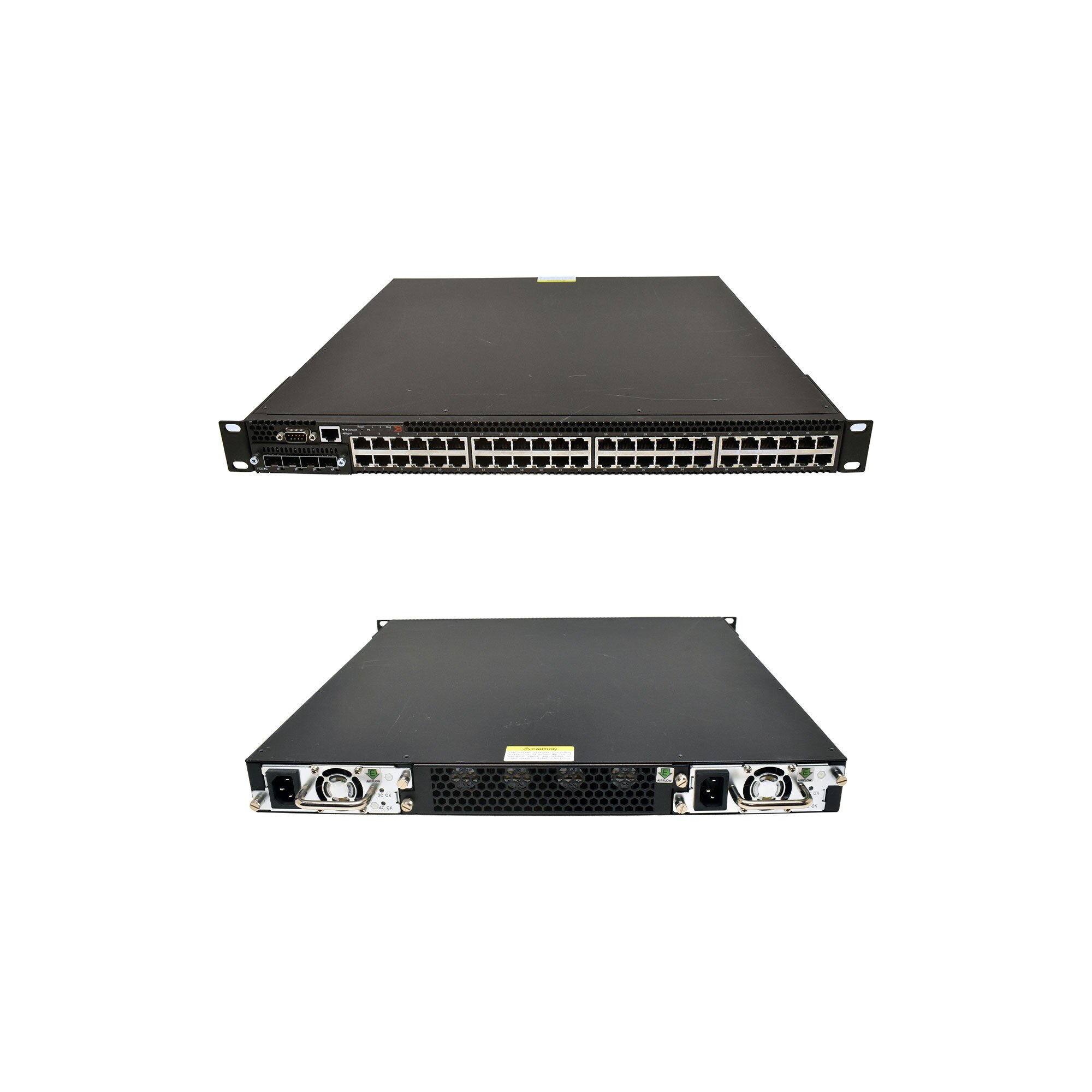 Brocade Fastiron FCX648-E 80-1003605-0X 48-Port RJ-45 GE Switch +Module ...
