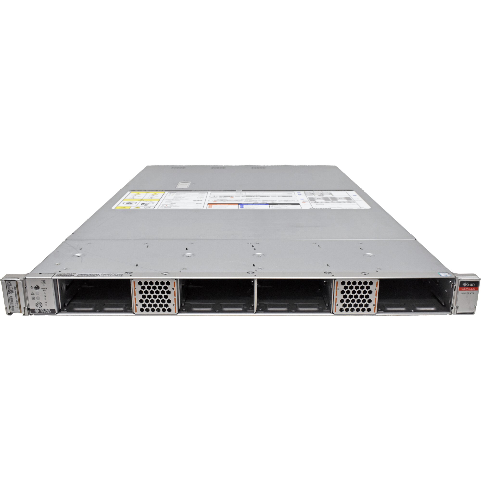 SUN Oracle X7-2 Rack Server no CPU no PC4 RAM 1xHeatsink 8x SFF 2,5 Bay ...