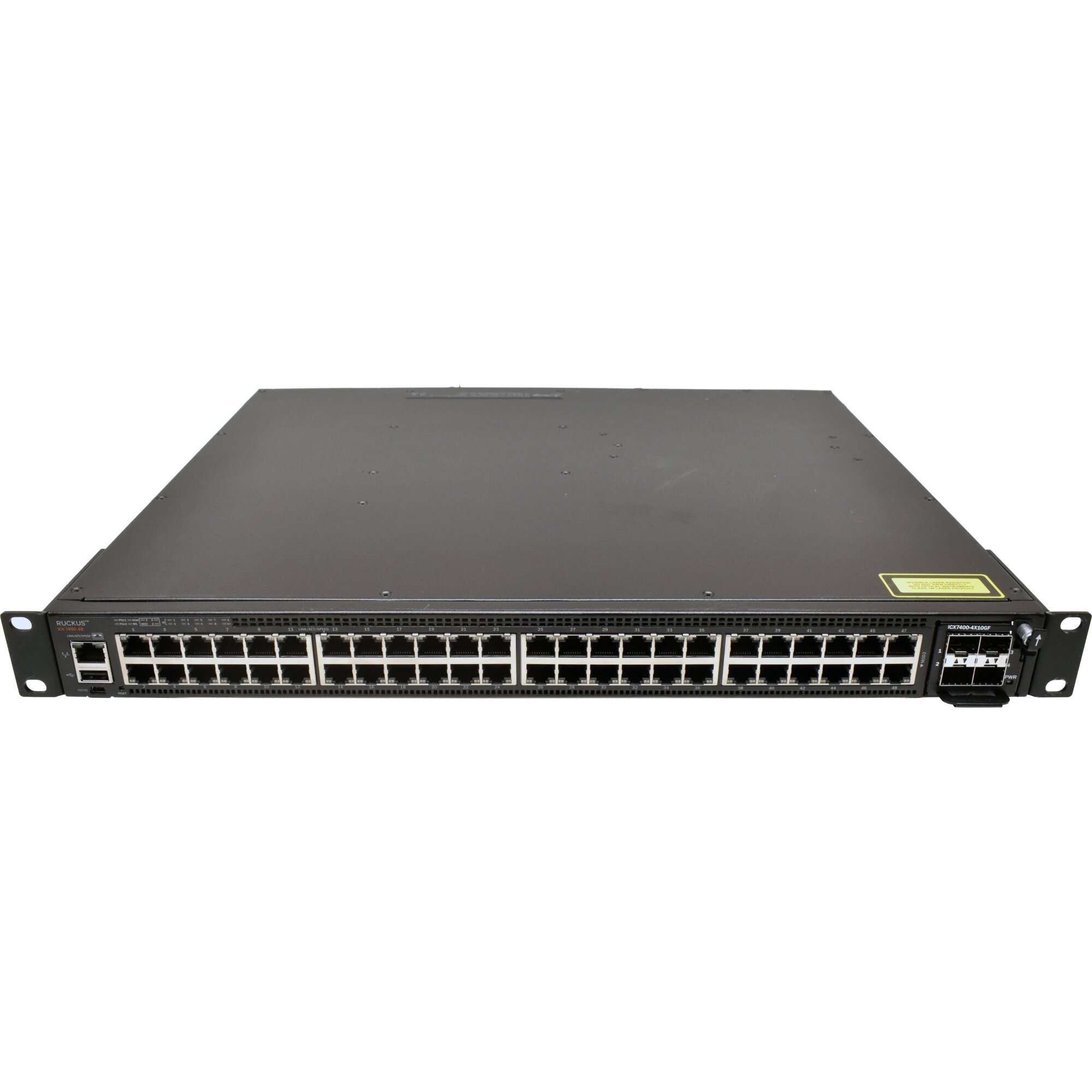 Brocade Switch ICX 7450-48 48Ports 1x 4X10GF 10Gbe SFP+ 80-1009105-XX