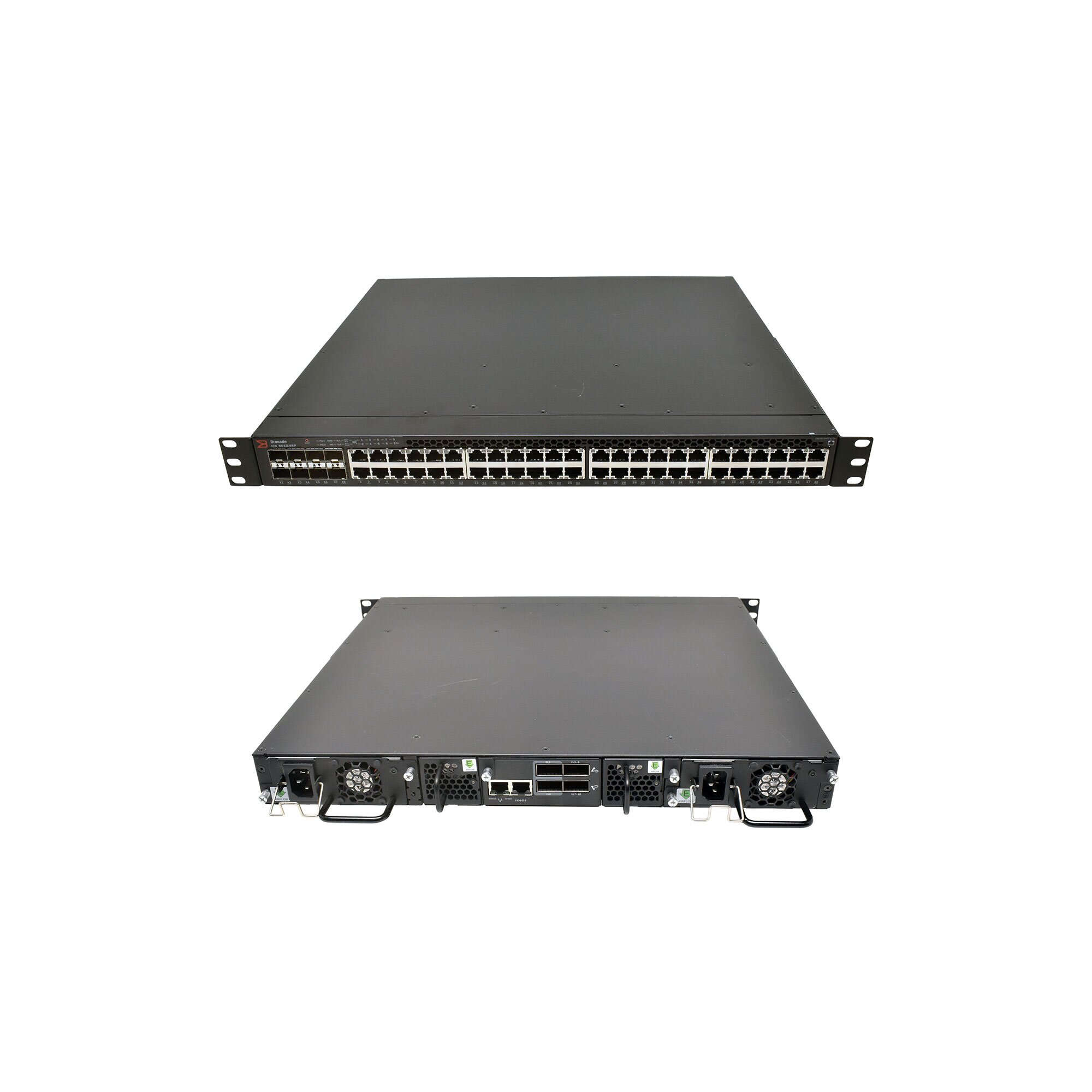 Brocade Switch ICX 6610-48P 48Ports 8x 1/10Gbe SFP/SFP+ 4x 40Gbit ...