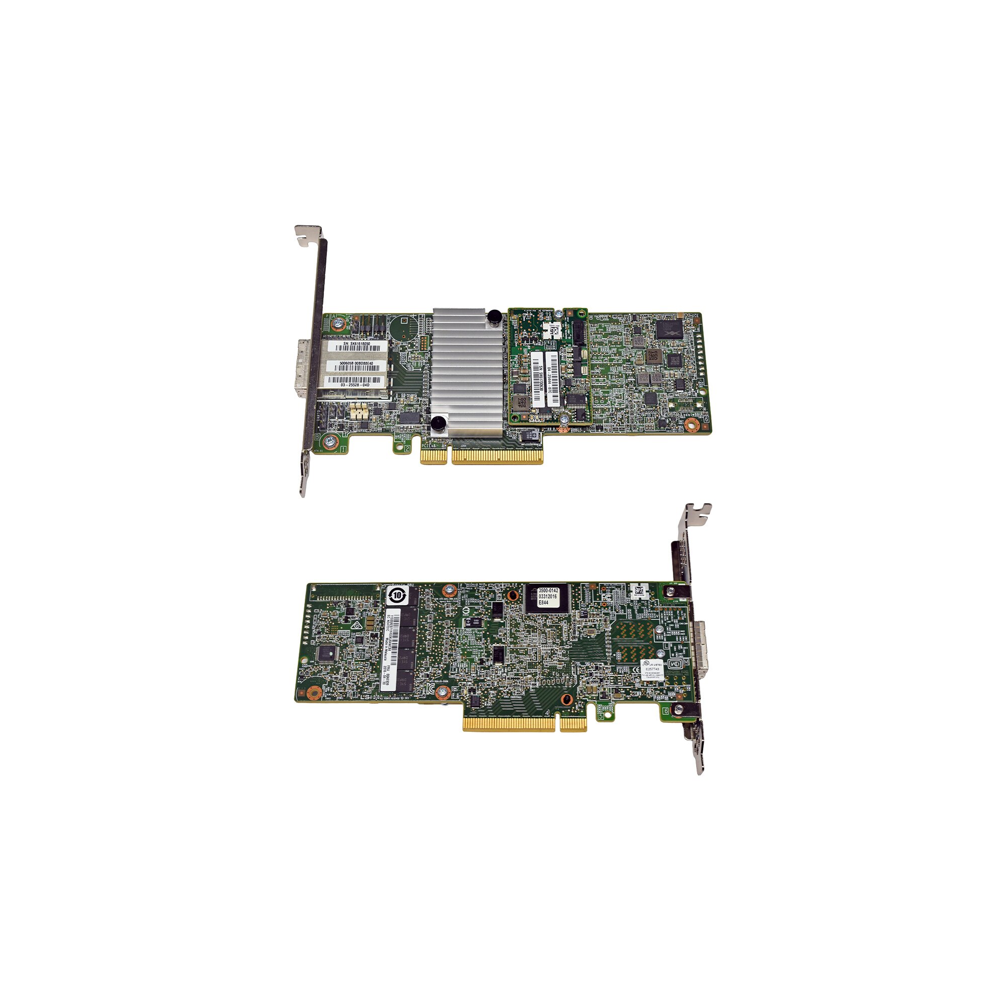 IBM LSI ServeRAID 00AE939 M5225-2GB 12Gb PCIe x8 RAID Controller +Cache ...