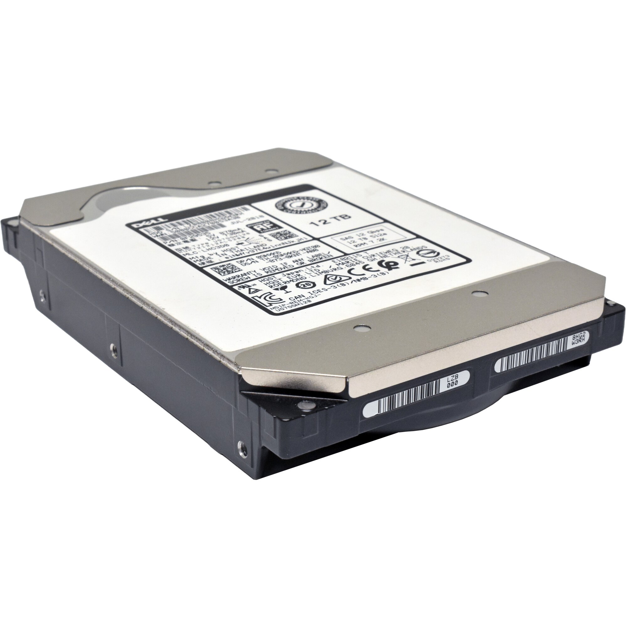 Dell HGST 12TB HUH721212AL5200 09HXK6 3.5" 7.2K 12G SAS HDD