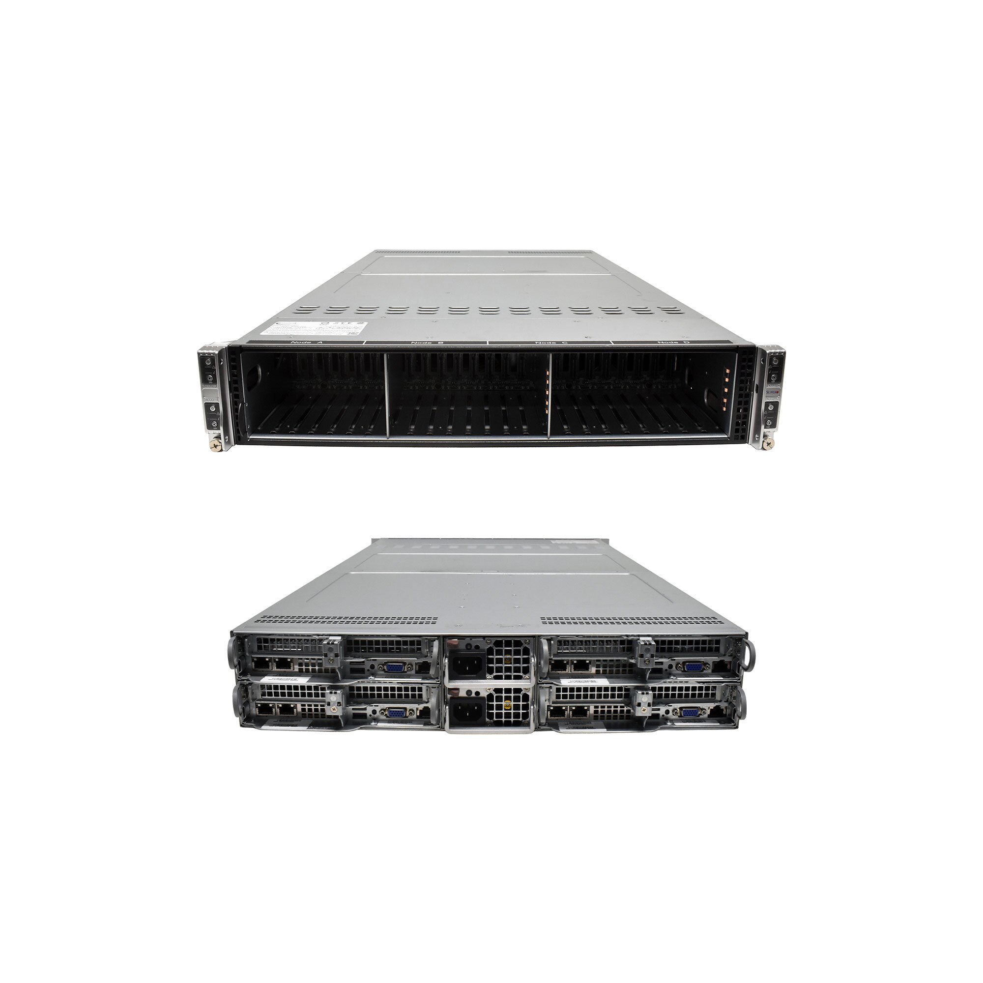 Supermicro CSE-217 Server 4xNode X11-DPT-PS 8xGold 6130 CPU no PC4 RAM ...