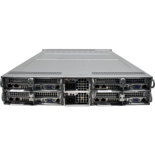 Supermicro CSE-217 Server 4xNode X11-DPT-PS 8xGold 6130 CPU no PC4 RAM ...