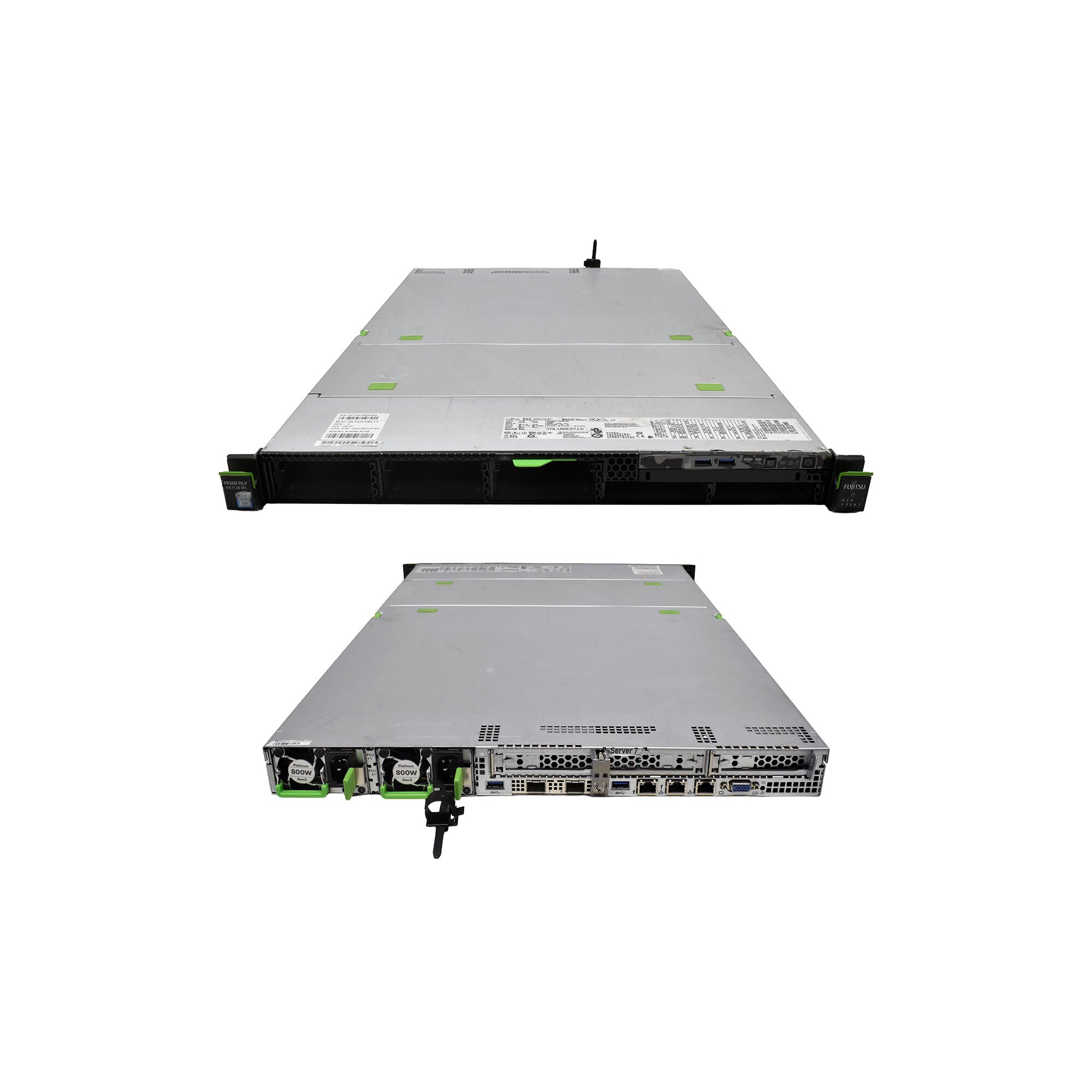 Fujitsu Primergy RX2530 M5 Server no CPU no DDR4 RAM 2xKühler 8x SFF 2 ...