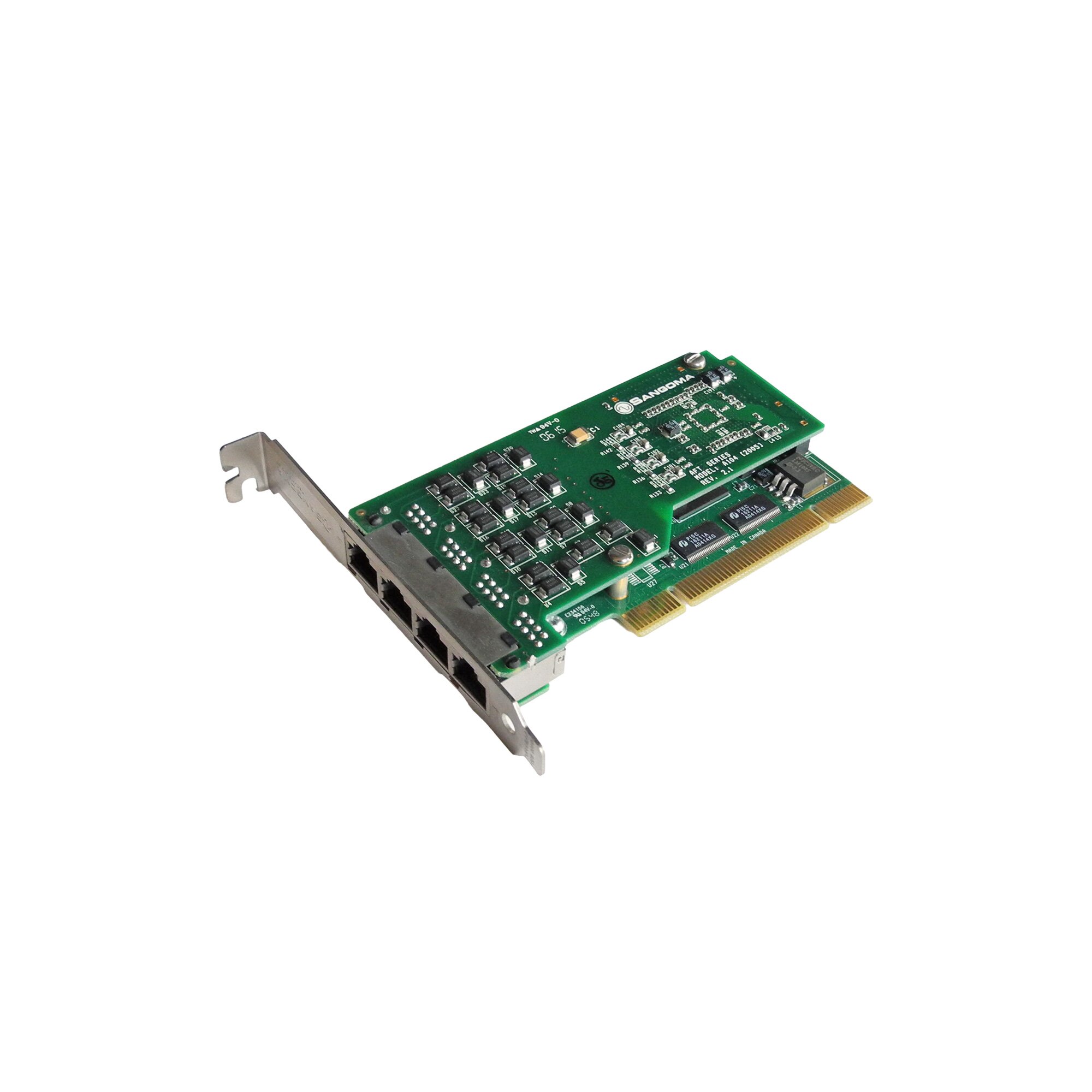 SANGOMA AFT Series A104 Rev. 2.1 Quad-Port T1/E1/J1 RJ45 PCI PRI ISDN ...