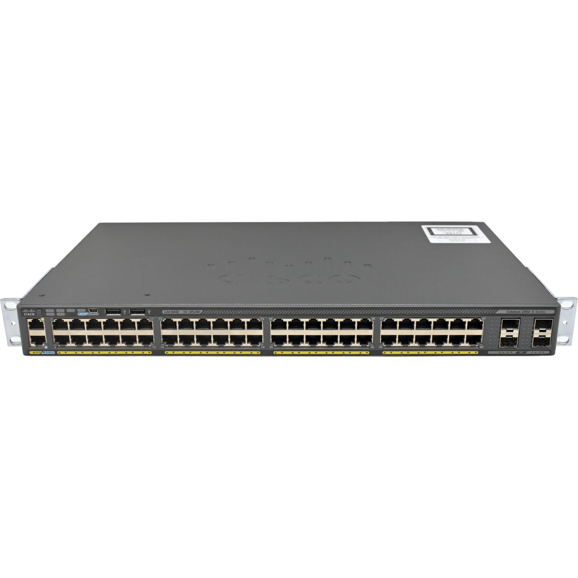 Cisco WS-C2960X-48TS-L 48-Port RJ-45 GE Switch 4x SFP +Rack Ears ...