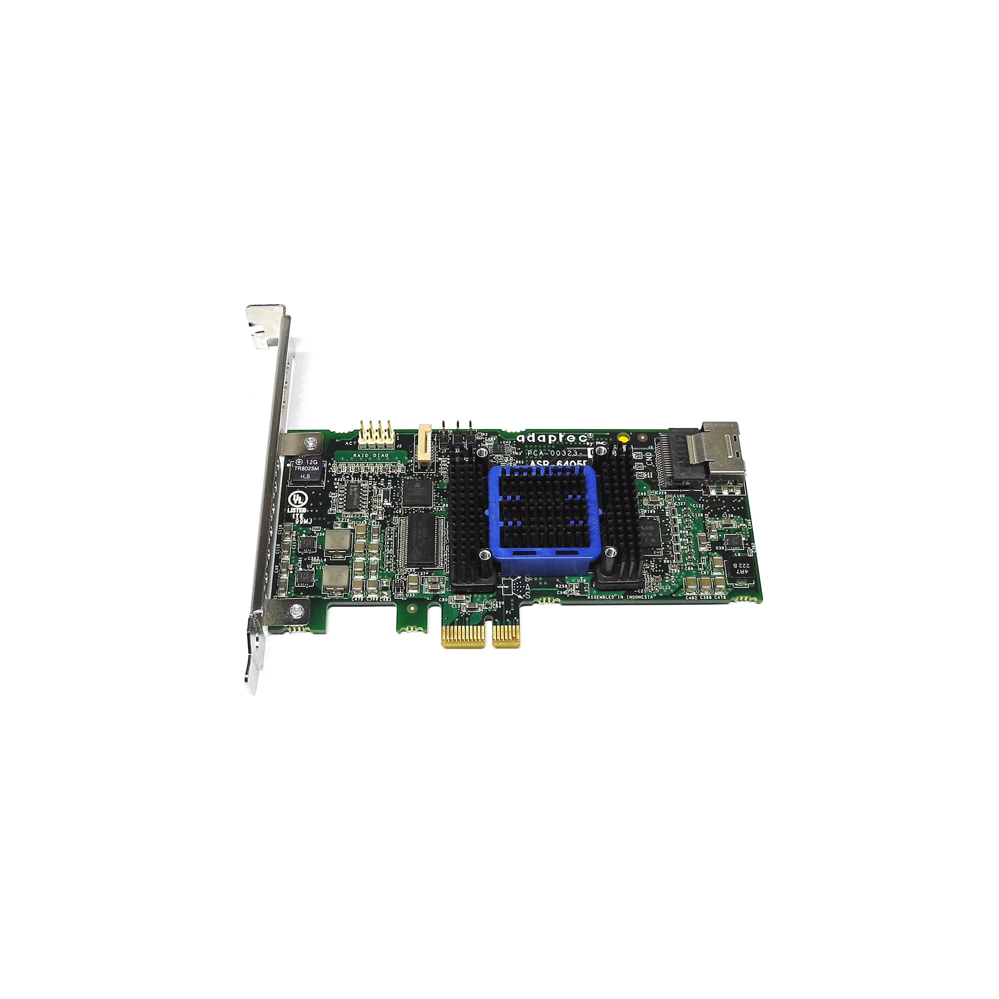 Adaptec ASR-6405E 128MB 6Gb PCIe x1 SAS/SATA RAID Controller FP ...