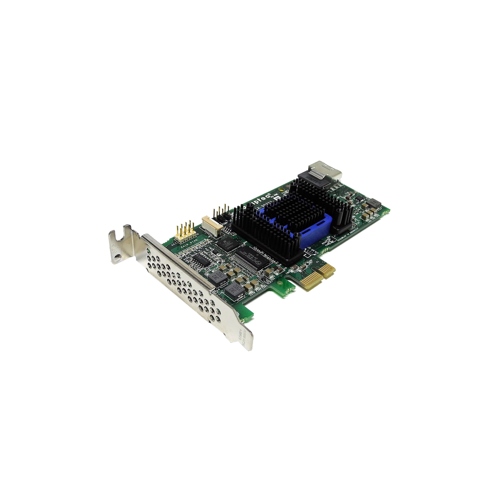 Adaptec ASR-6405E 128MB 6Gb PCIe x1 SAS/SATA RAID Controller LP ...