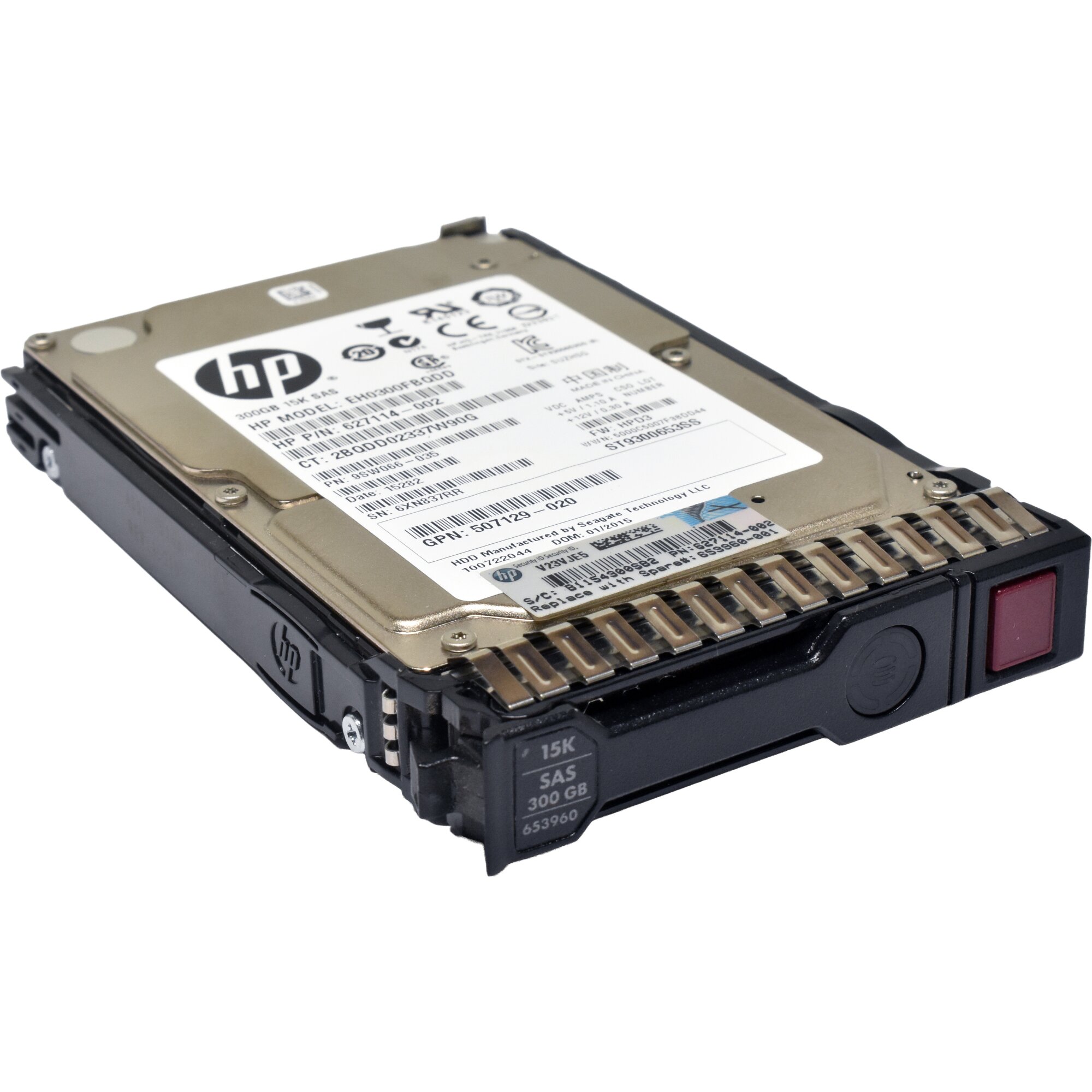 HP Seagate 300GB 2.5" 15K 6G SAS HDD ST9300653SS 653960-001 +Caddy ...