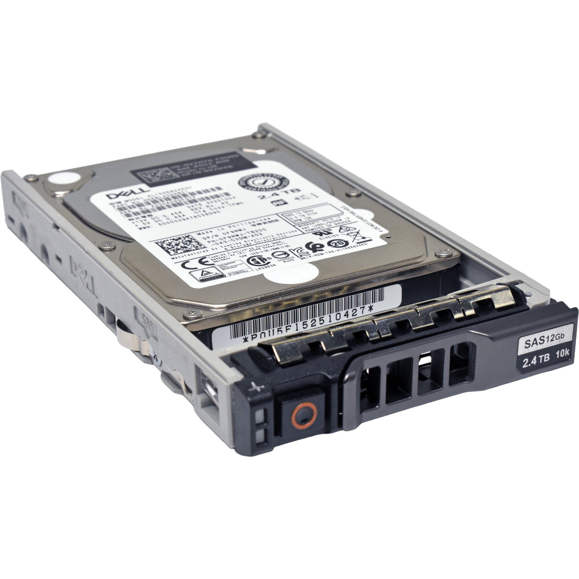 DELL Toshiba 2.4TB 2.5" 10K 12G SAS HDD AL15SEB24EQY 0F9NWJ +Caddy ...