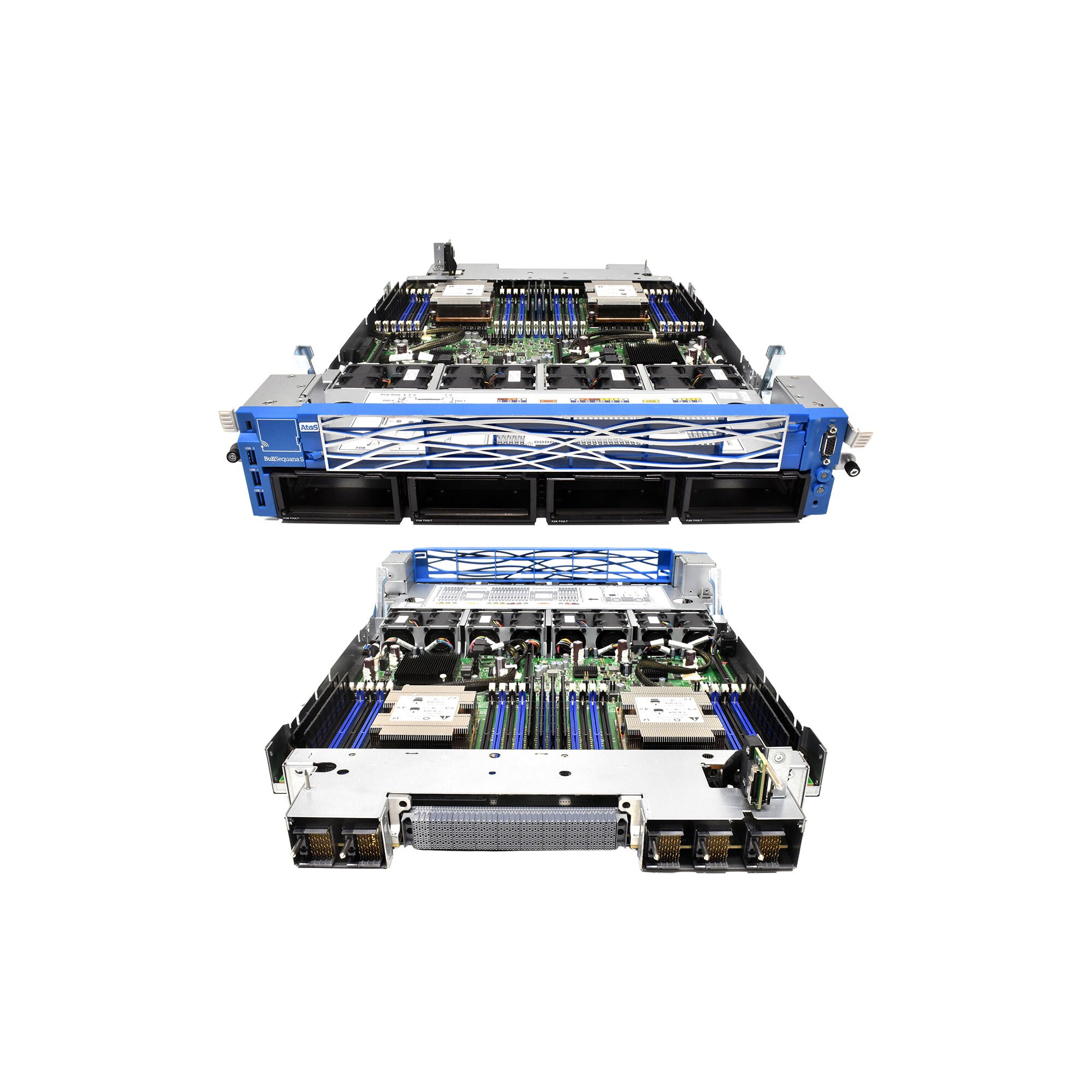 ATOS Bull Sequana S Blade no CPU no DDR4 RAM no HDD 2x Heatsink Kühler ...
