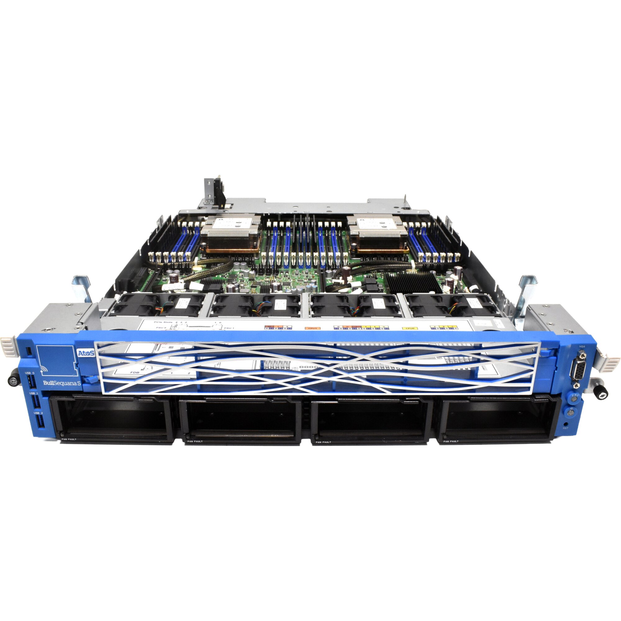 ATOS Bull Sequana S Blade no CPU no DDR4 RAM no HDD 2x Heatsink Kühler ...