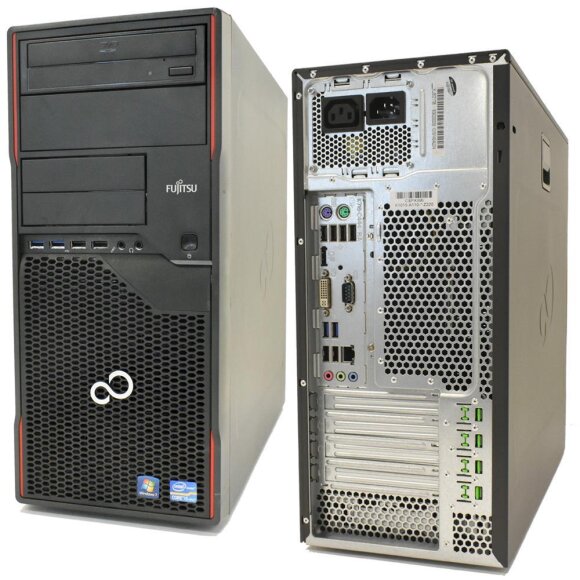 FUJITSU ESPRIMO P910 E90+ TOWER PC i5-3570 CPU 16GB RAM 120GB SSD 500GB ...