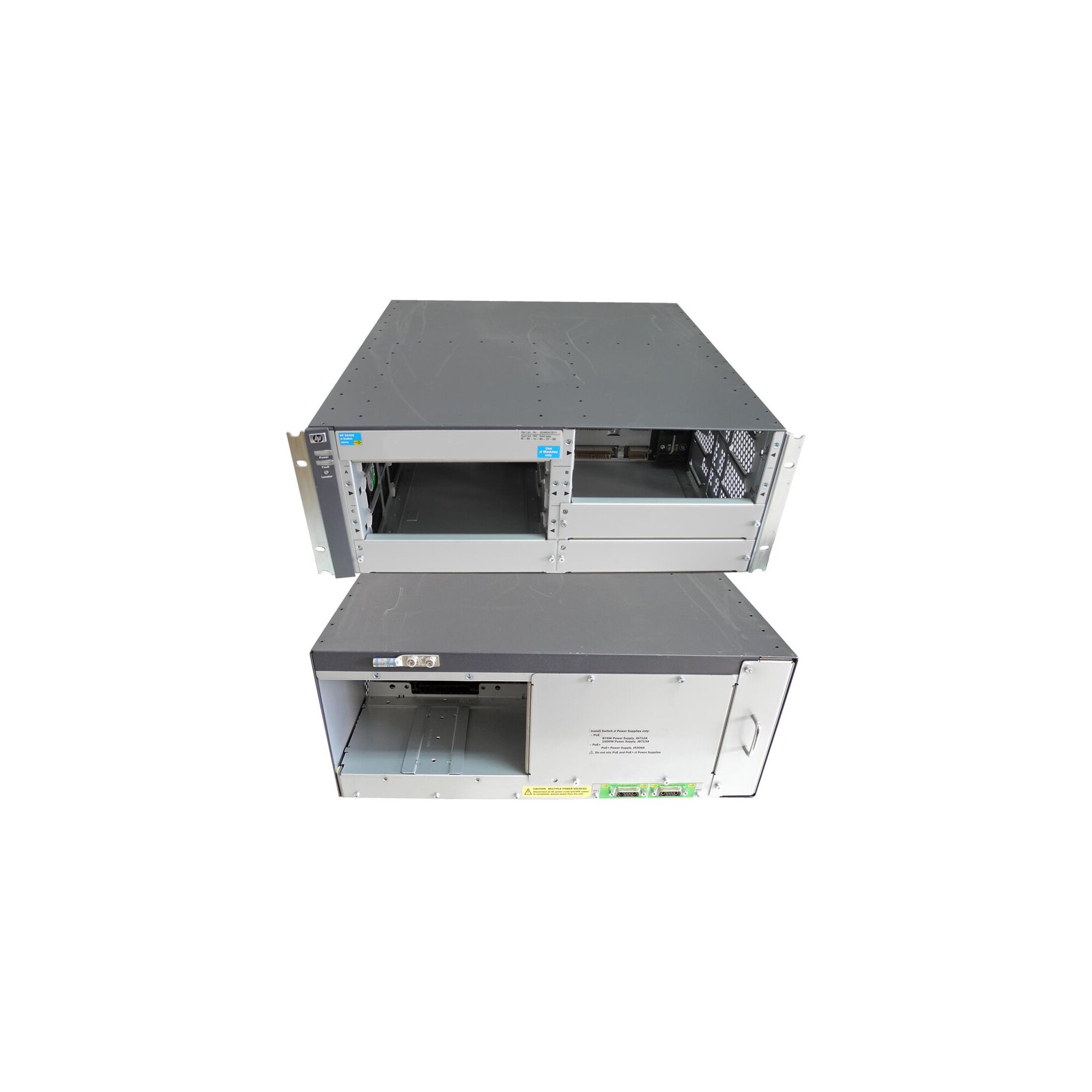 HP ProCurve E5406zl J8697A PoE+ Rack 4U Modular Switch Chassis ...