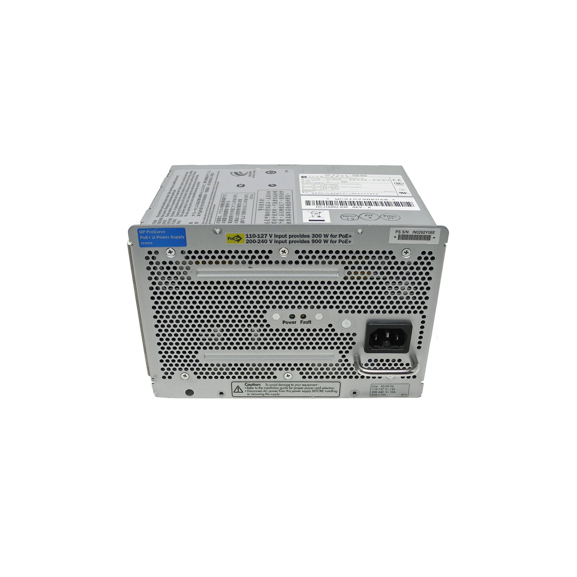 HP PoE+ zl 1500W Netzteil J9306A for 5400zl 8200zl Series Switches 5189 ...