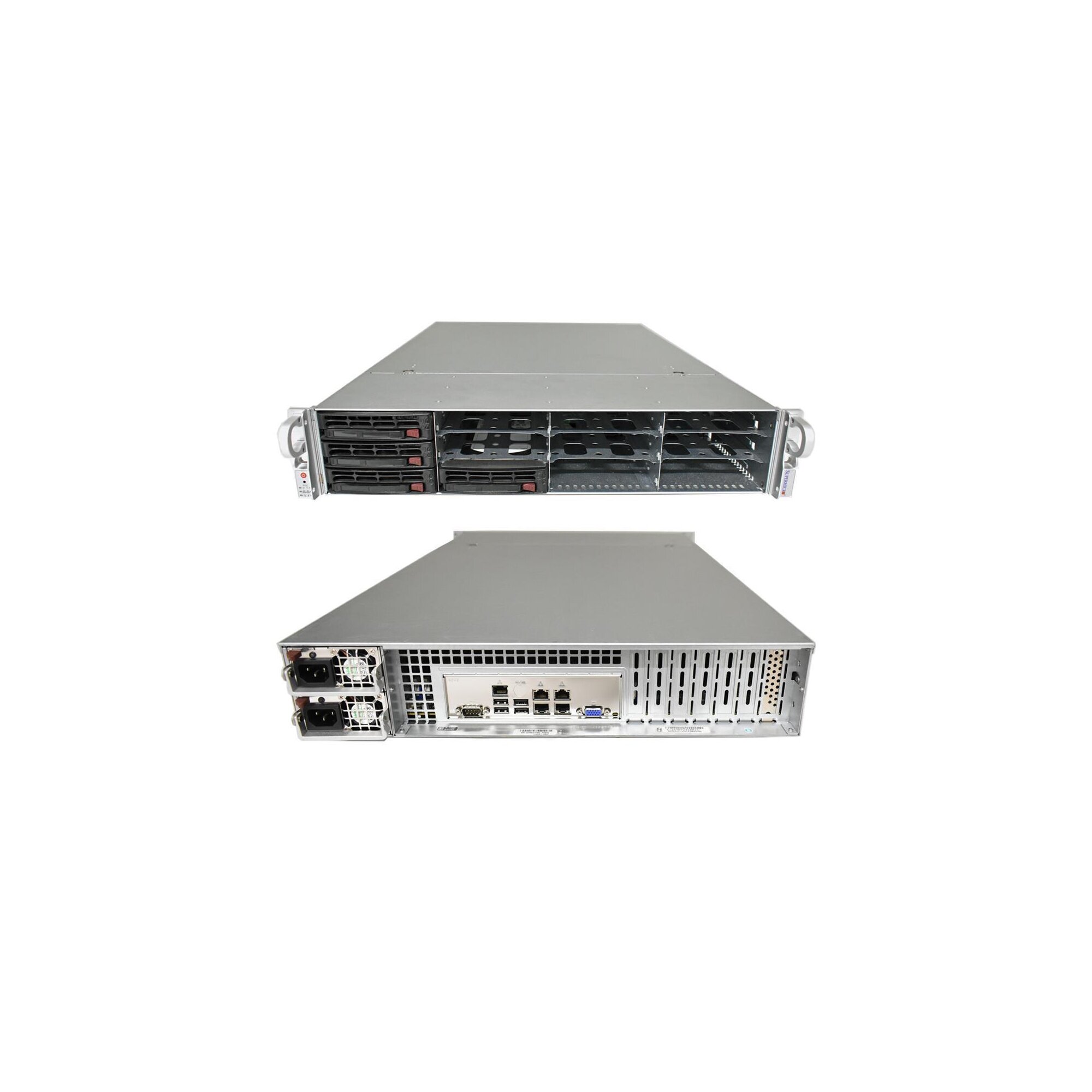 Supermicro CSE-826 2U Server Board X9DRi-LN4F+ Rev. 1.20A Xeon E5-2690 ...