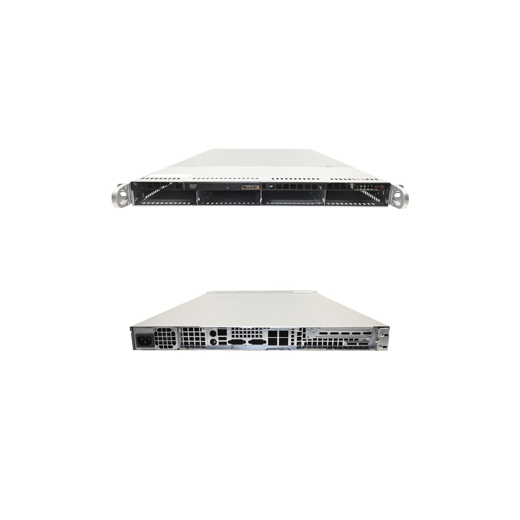 Supermicro Chassis CSE-815 1U Rack Server 4x Fan Backplane Power Supply ...