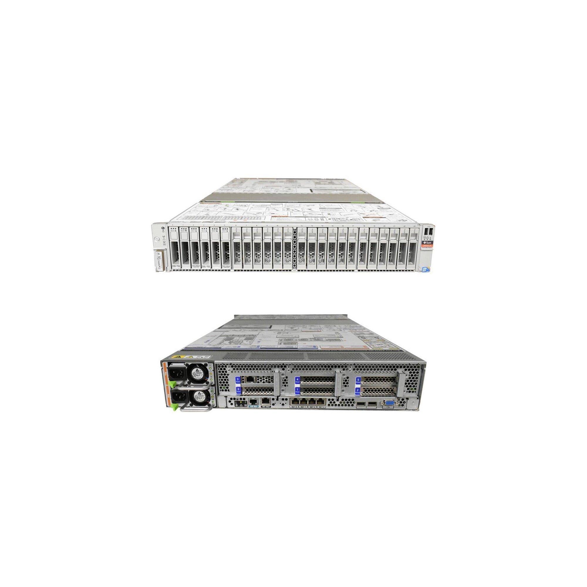 Sun Oracle Fire X4270 M2 Rack Server 2x Intel Xeon X5687 Quad Core CPU ...