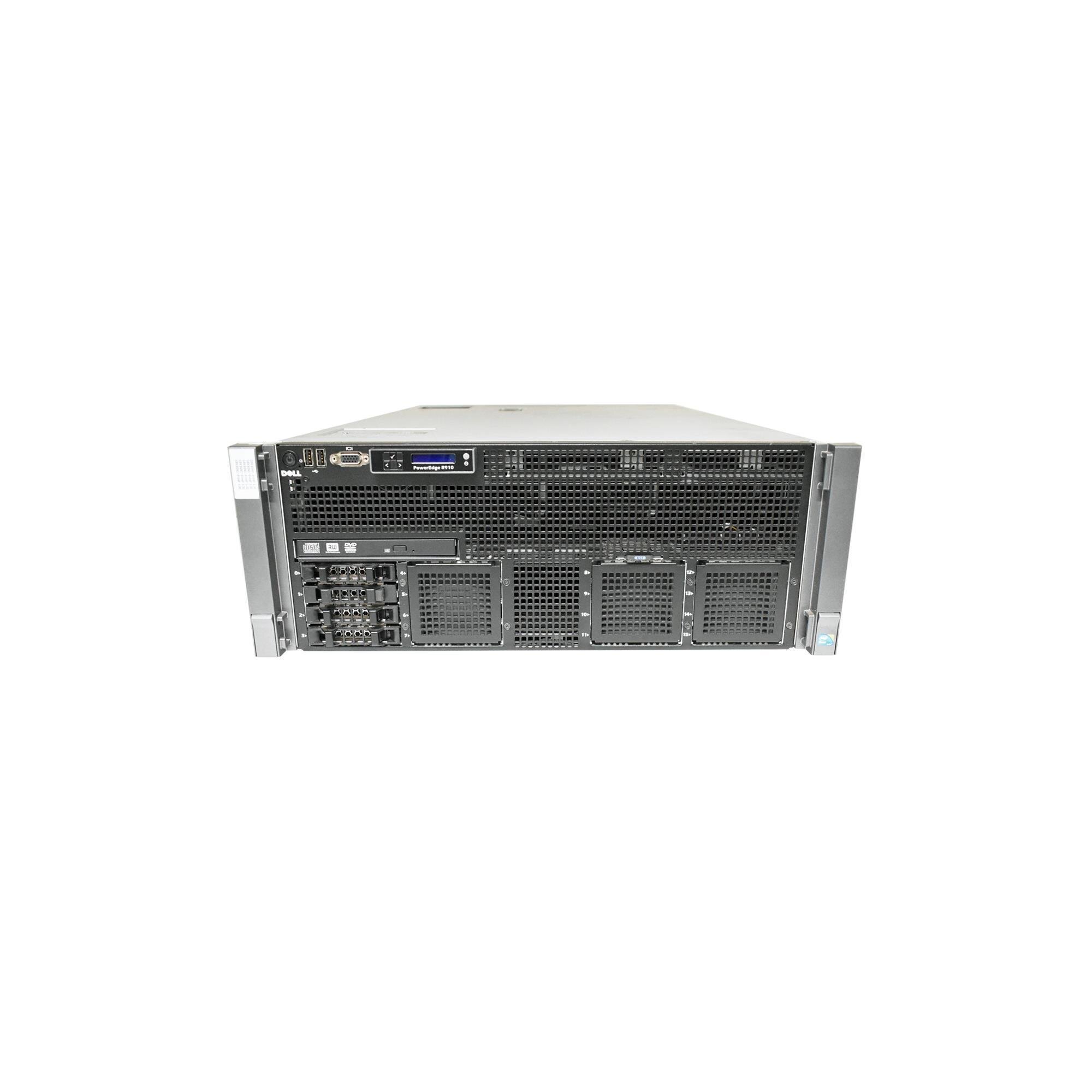 Dell PowerEdge R910 Server 4 x 6 Core E7540 2.00 GHZ CPU 64 GB RAM PERC ...