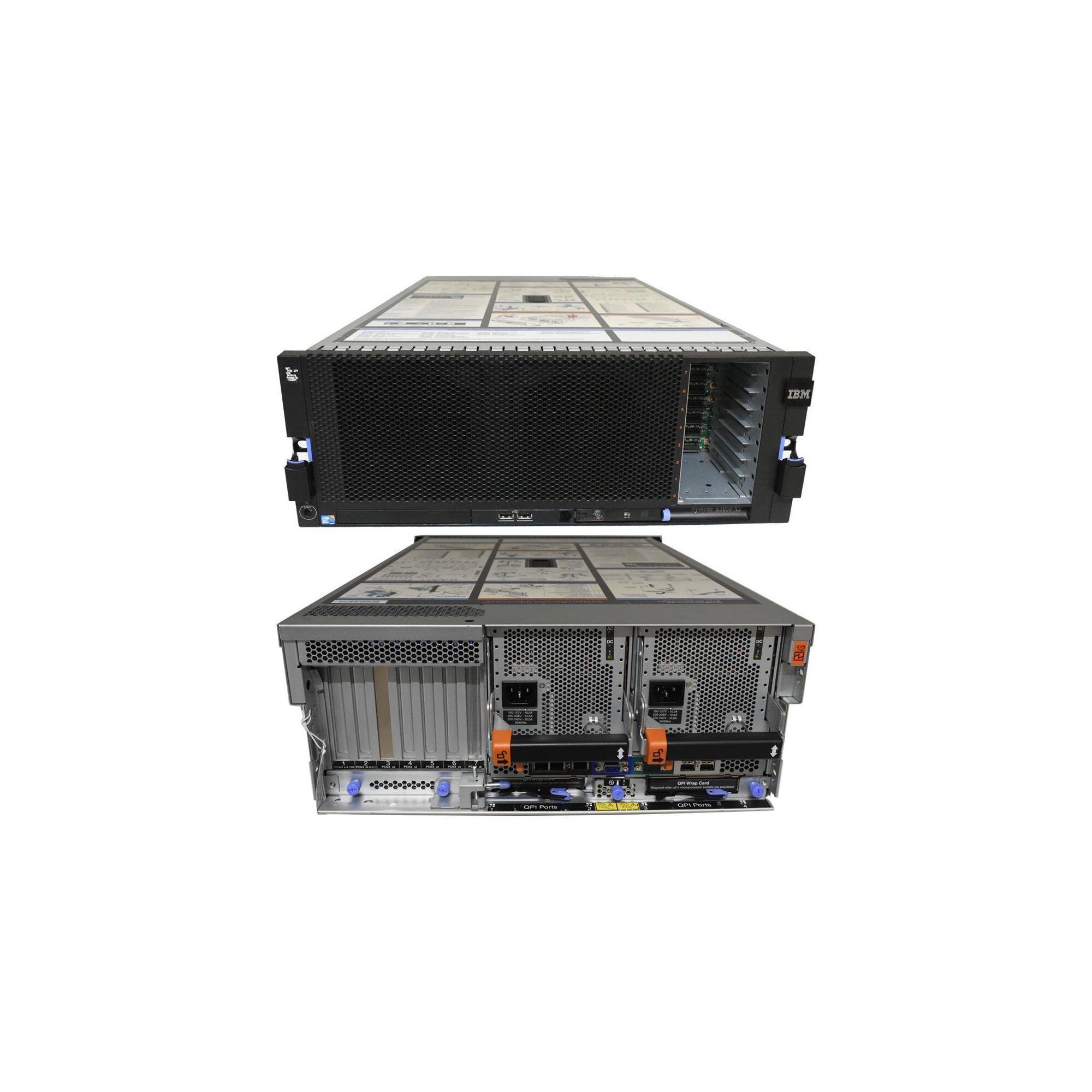 IBM Server System X3850 X5 4x Xeon E7-8870 10C 2.40GHz CPU 64GB RAM PC3 ...