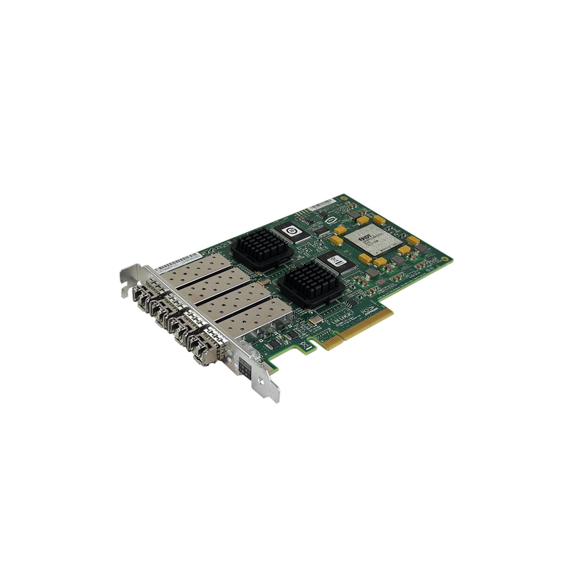 LSI NetApp LSI7404EP-LC 4-Port FC 4 Gb PCIe x8 Netzwerkkarte NA 111 ...