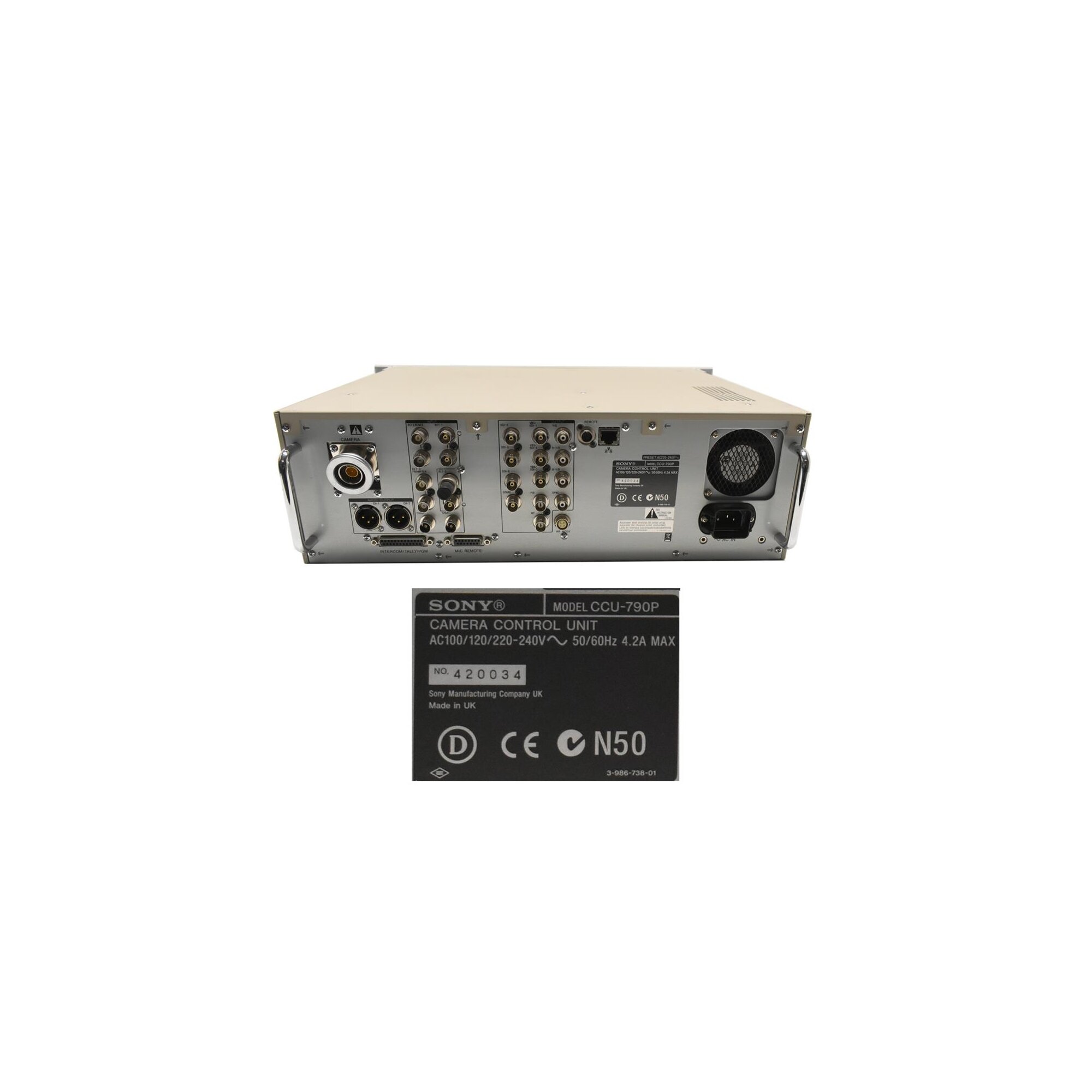 Sony Camera Control Unit CCU-790 - Piospartslap