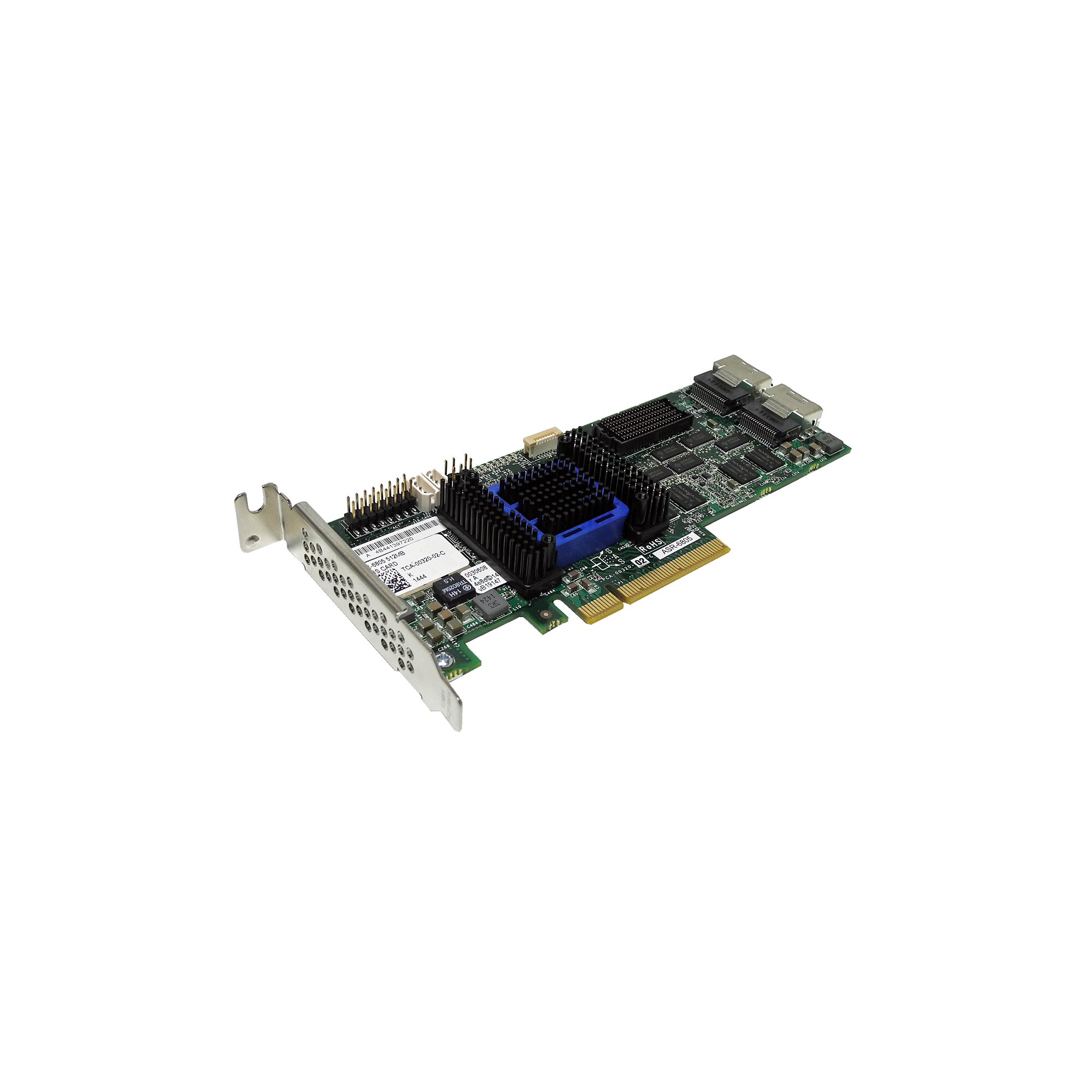 Adaptec ASR-6805 512MB 6Gb/s SAS/SATA RAID Controller TCA-00320-02-C LP ...