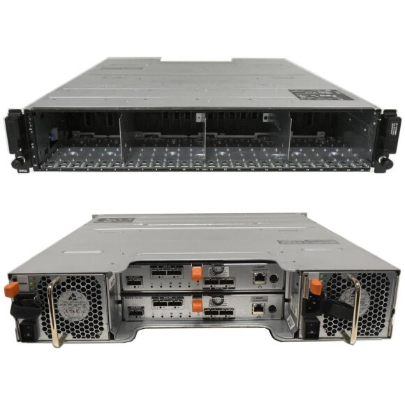 Dell PowerVault MD3220 2U 2x E02M001 SAS 6G 2x 600W PSU 24x Bay 2.5 ...