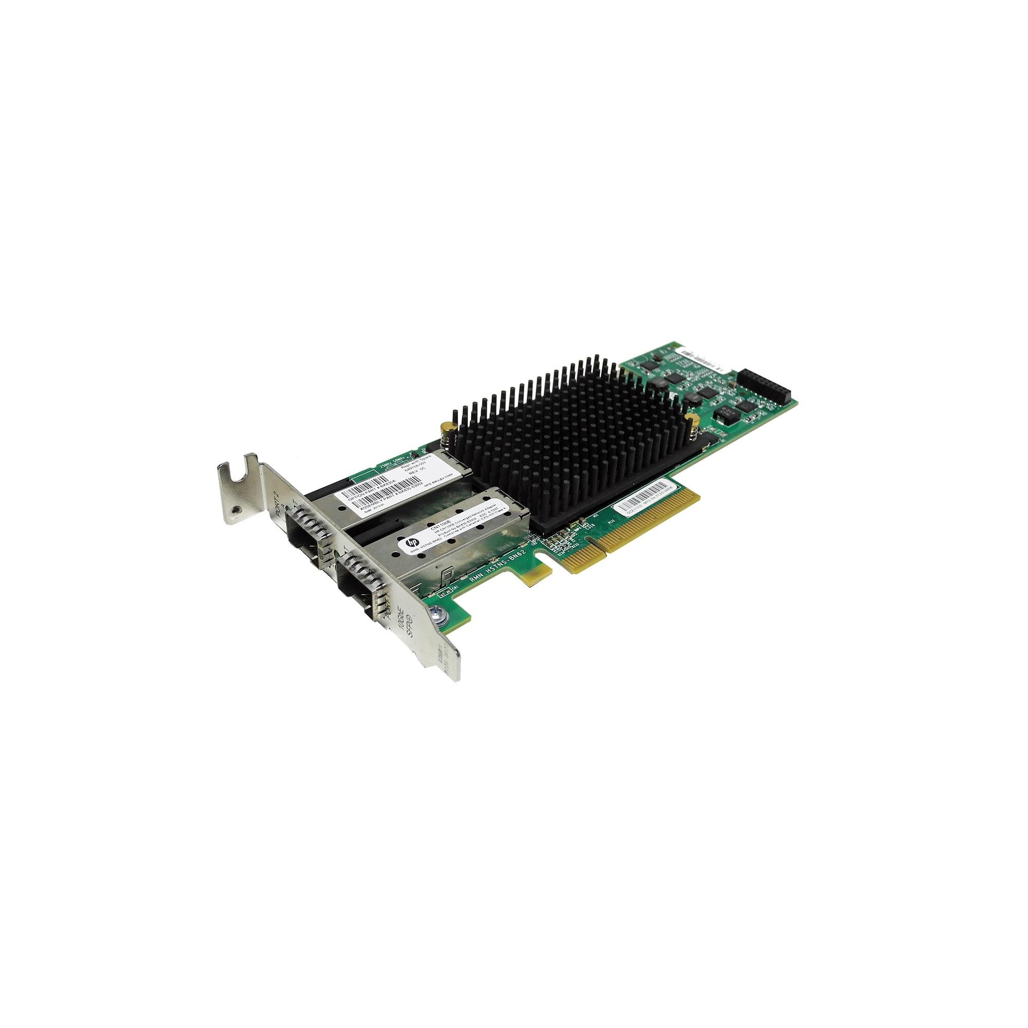 HP Dual-Port CN1100E 10GbE FC SFP+ PCIe x8 CNA Card OCE11102 SP# 615406 ...