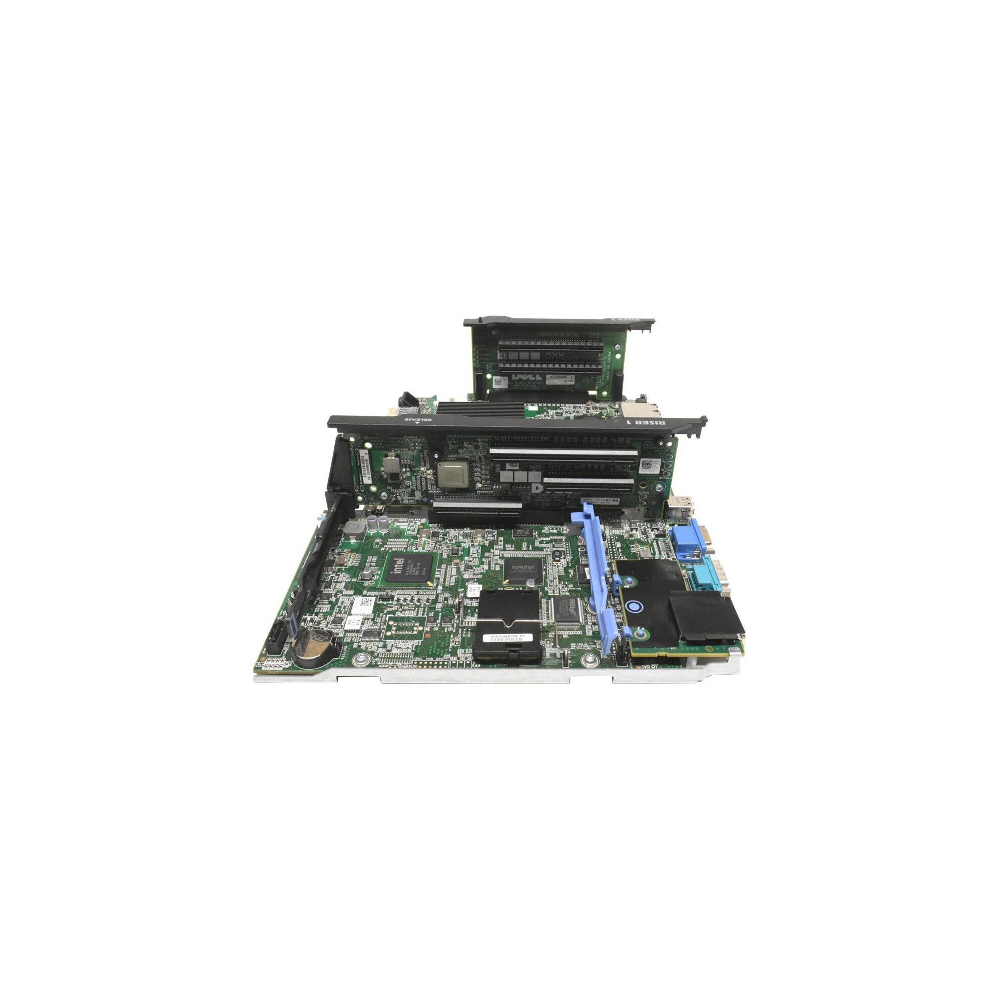 Dell PowerEdge R810 Server System Board I/O 0FJM8V 2x Riser Card FJM8V ...