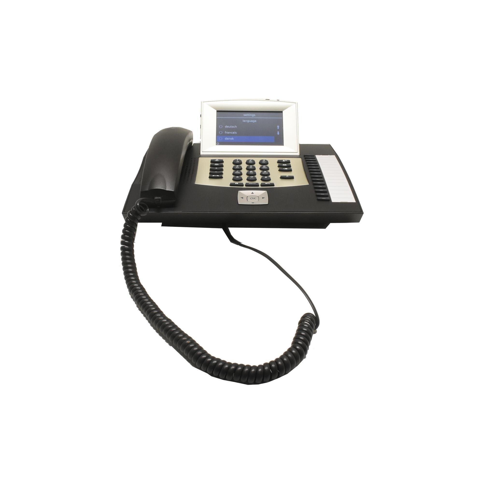 Auerswald COMfortel 2600 Systemtelefon schwarz mit Netzteil ISDN AB ...