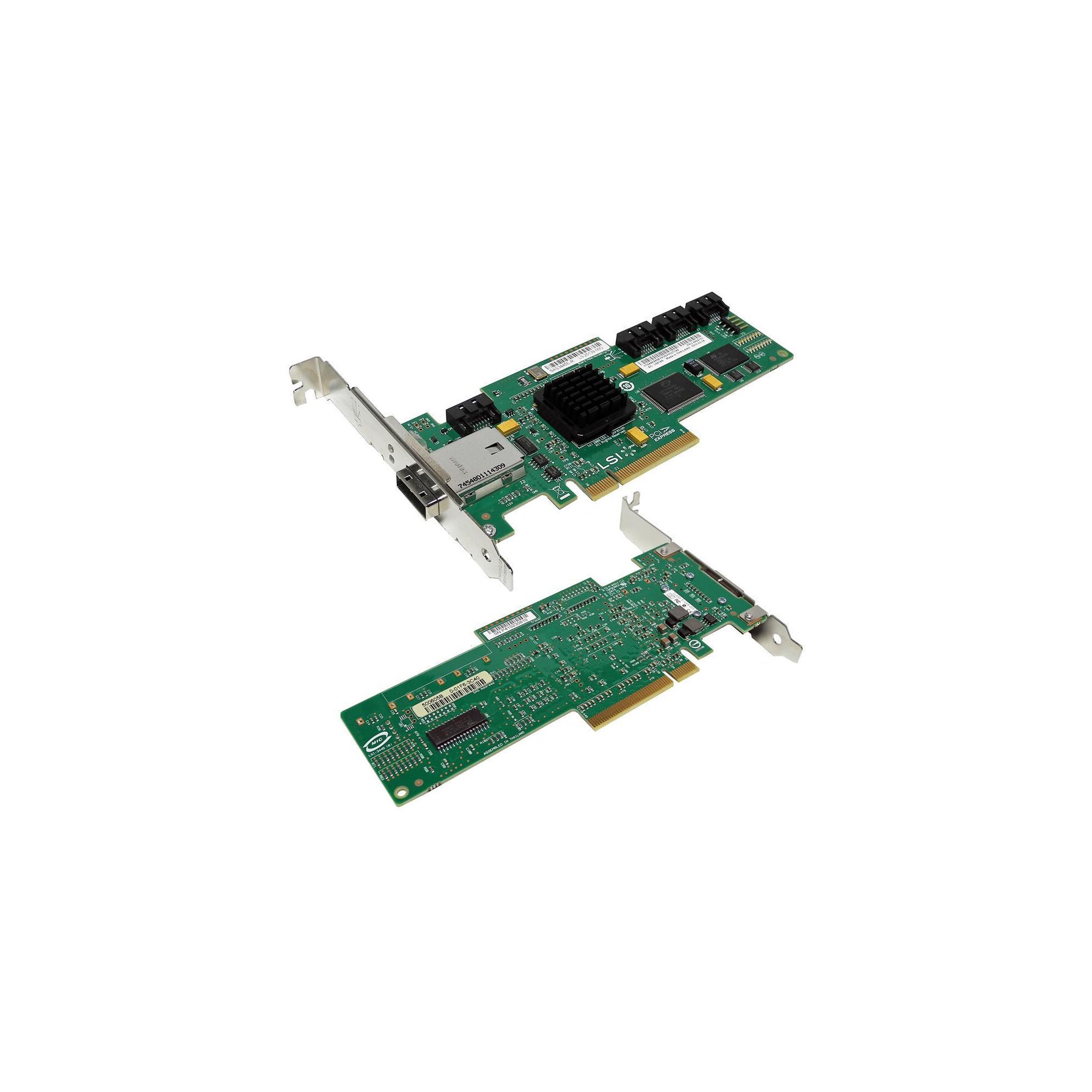 LSI IBM SAS3444E 3Gb/s PCIe x8 SAS/SATA RAID Controller FRU 25R8071 FP ...