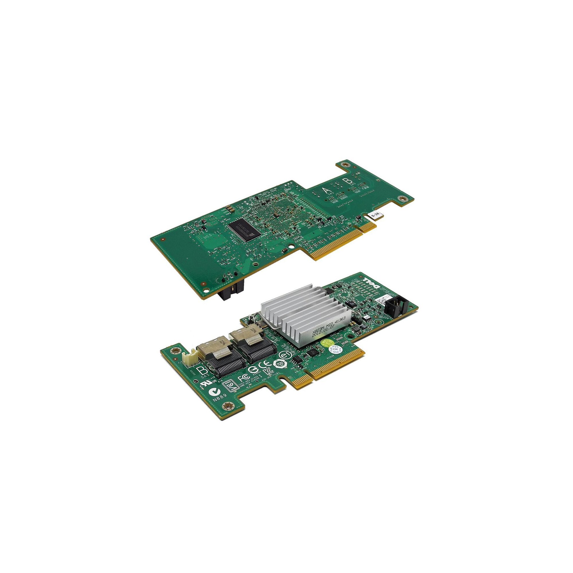 DELL PERC H200 UCS-71 6 Gb/s PCIe x8 512MB SAS RAID Controller 03J8FW