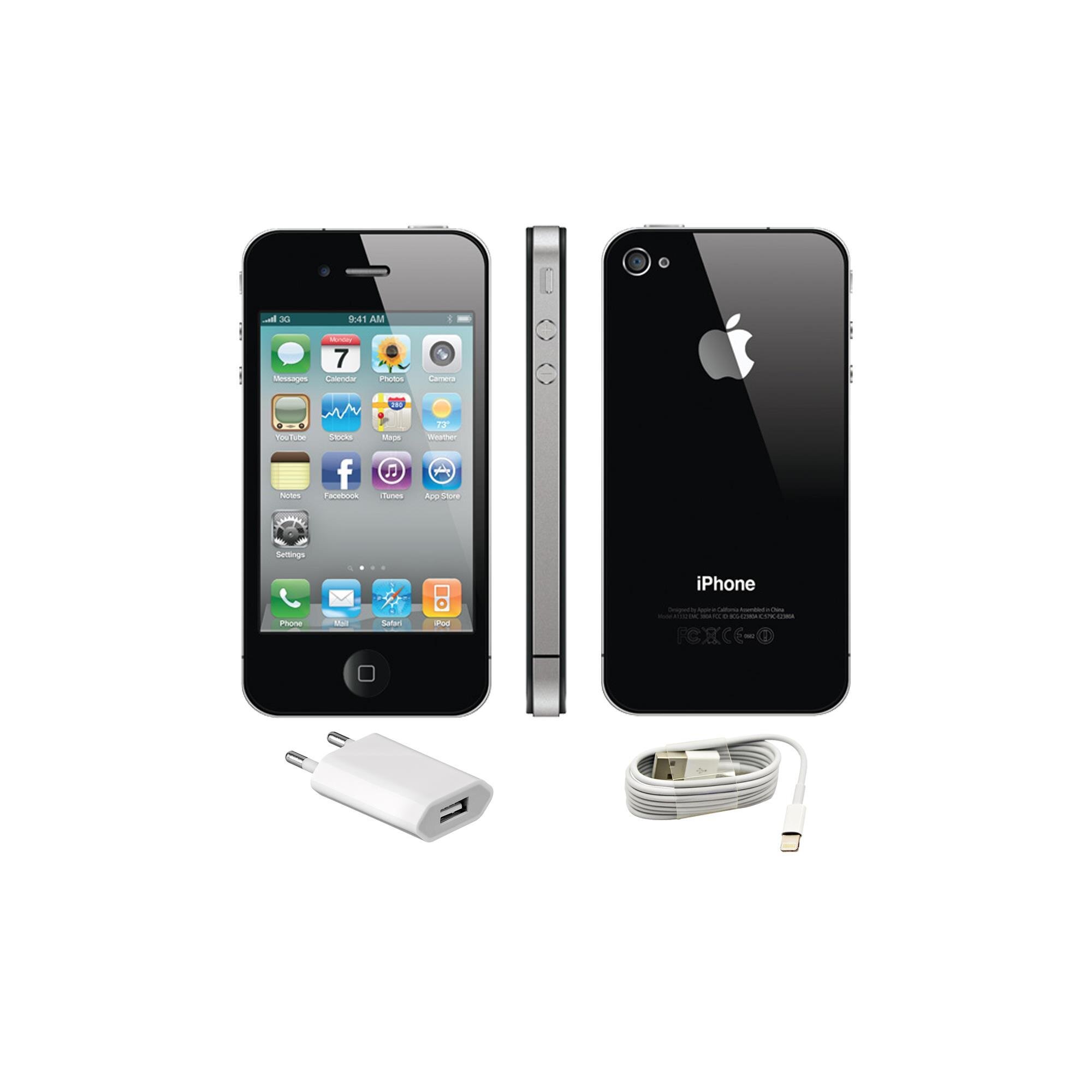 Apple iPhone 4s Black 16GB A1387 Smartphone - Black B-Ware
