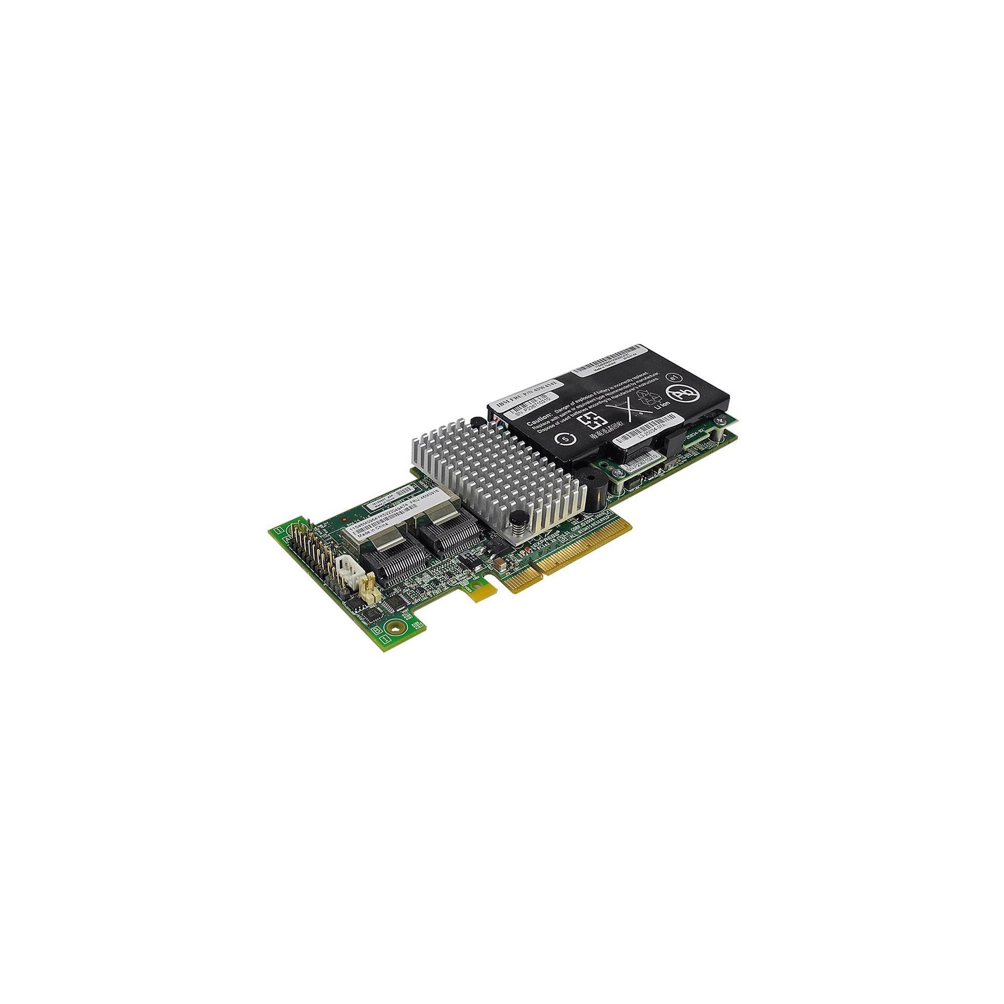 IBM ServeRAID M5015 6 Gb/s RAID Controller 46M0851 +BBU +2x Kabel ...