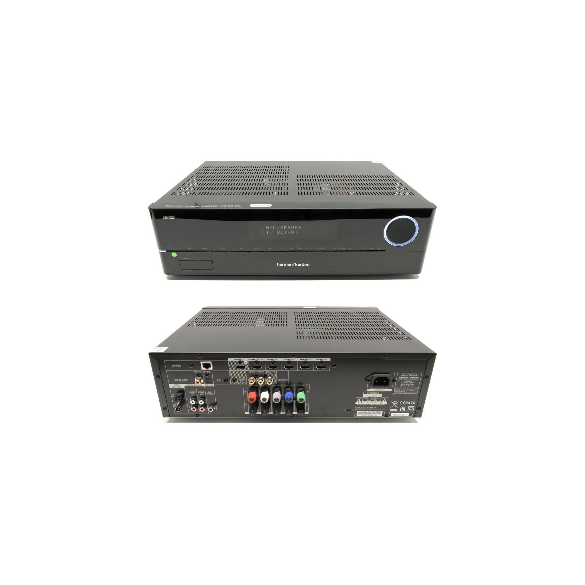Harman/Kardon AVR 161S 5.1 AV Receiver 425W Bluetooth Spotify LAN USB 2 ...