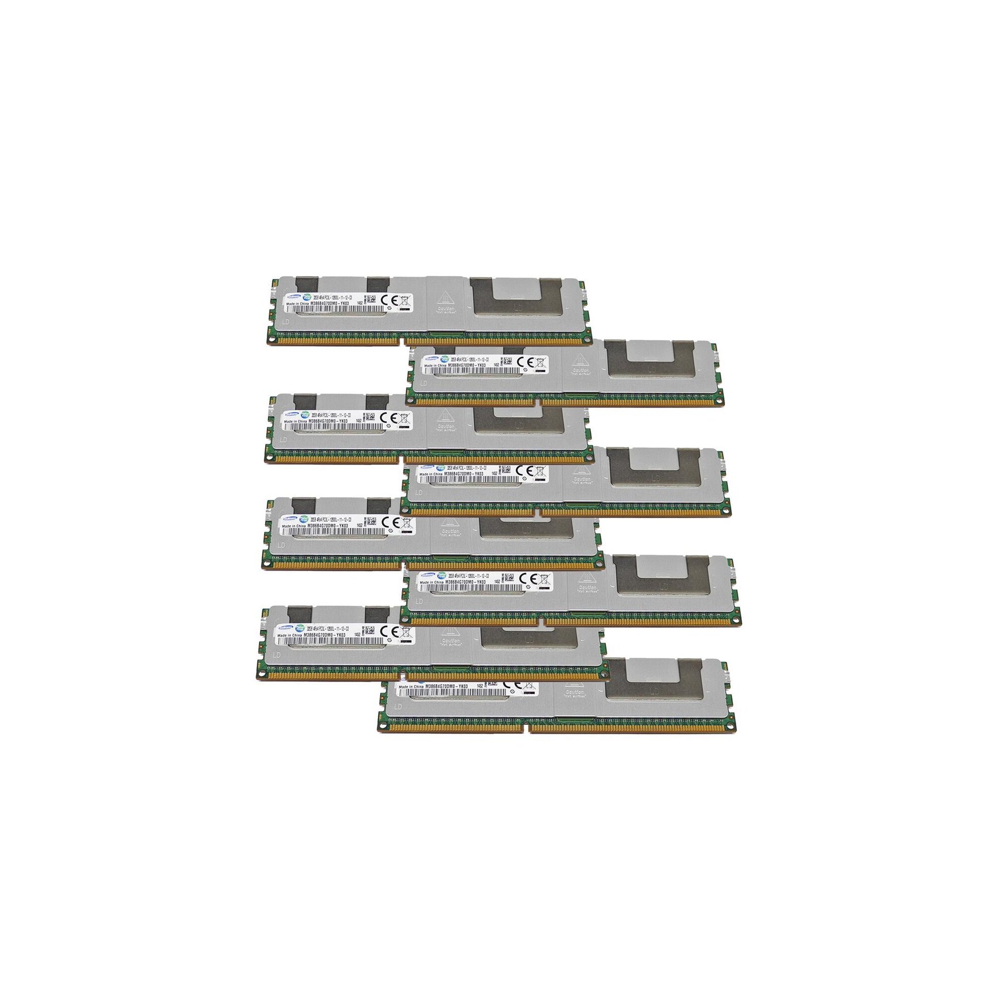 256 GB Samsung 32 GB PC3L-12800L 4Rx4 ECC M386B4G70DM0-YK03 RAM REG ECC ...