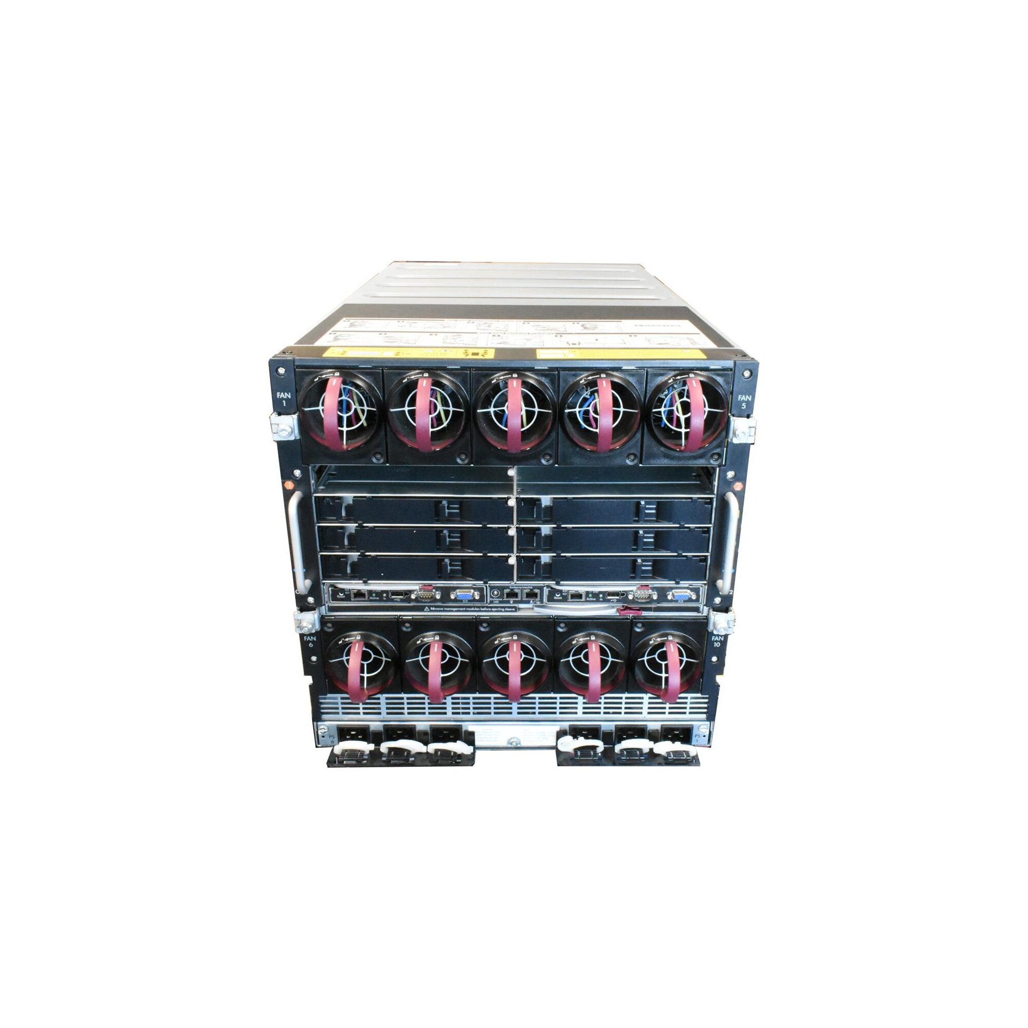 HP BladeSystem c7000 Enclosure 403321-B21 Chassis 1x 519346-001 2x ...