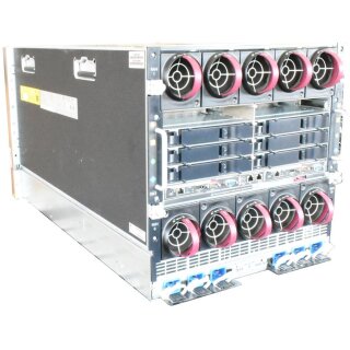 HP BladeSystem c7000 Platinum Enclosure 681840-B21 6x PWS 570493-301 ...
