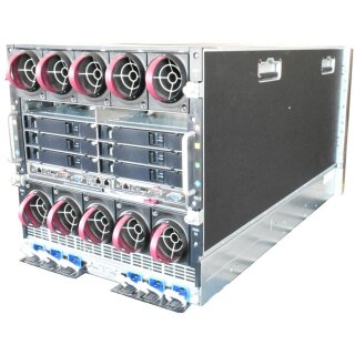 HP BladeSystem c7000 Platinum Enclosure 681840-B21 6x PWS 570493-301 ...