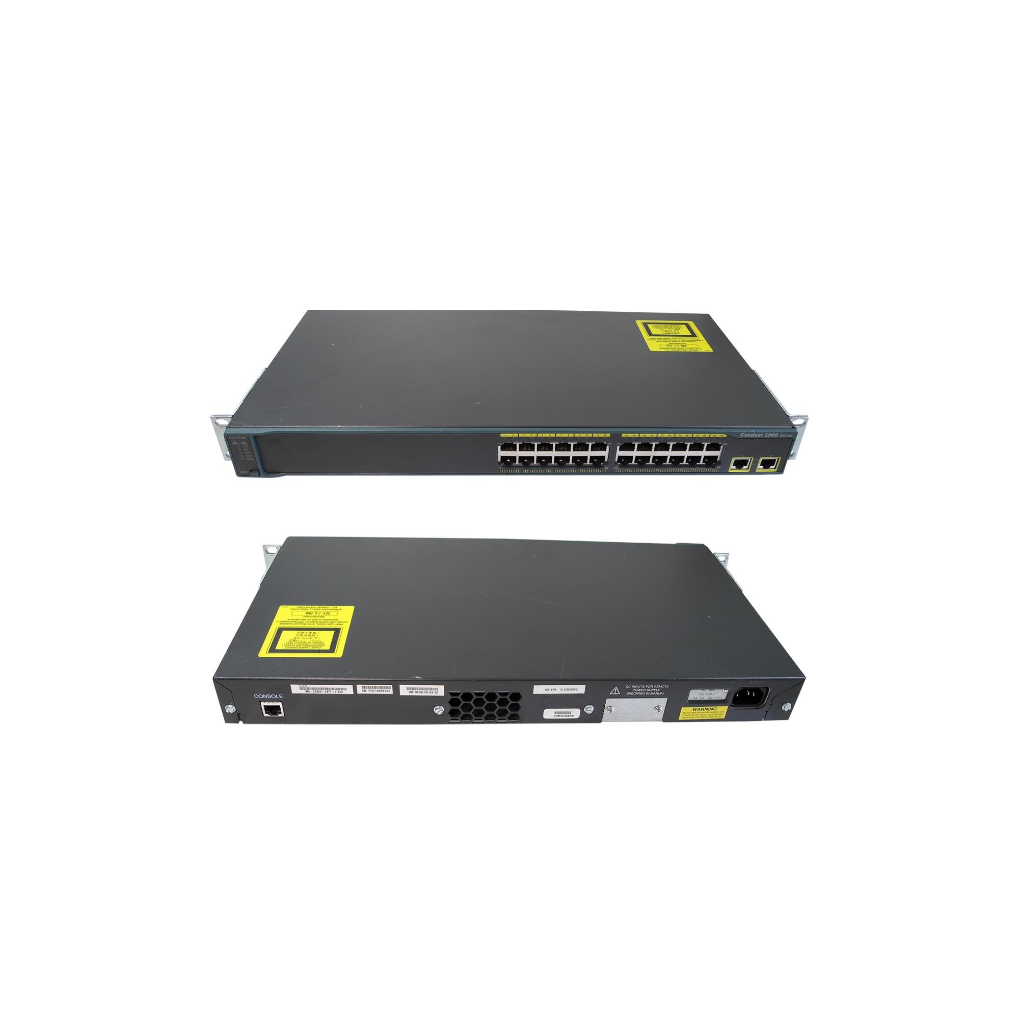 Cisco Catalyst WS-C2960-24TT-L 24-Port Fast + 2-Port Gigabit Ethernet ...