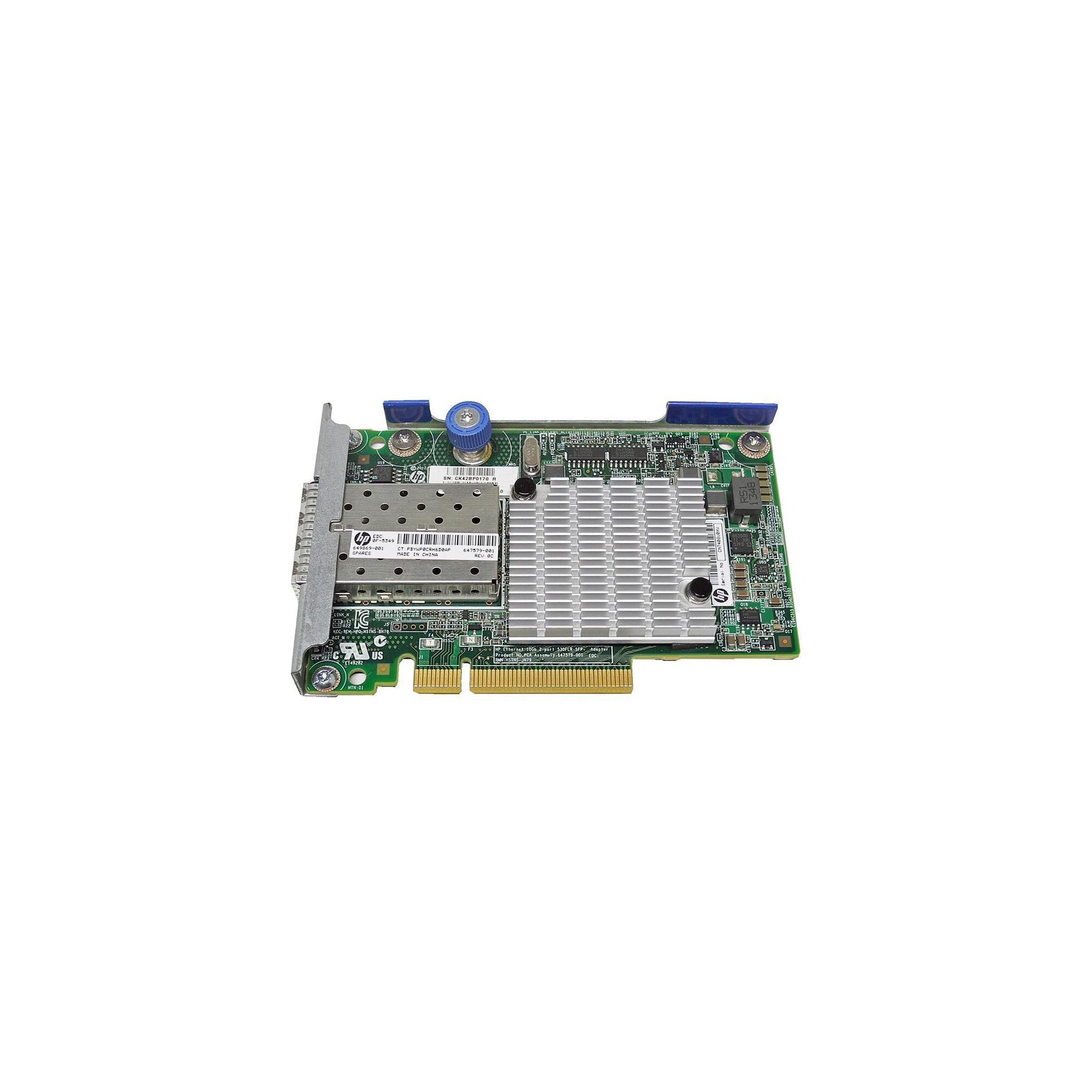 HP 530FLR-SFP+ 2-Port PCIe x8 10 GbE Network Adapter 647579-001 649869 ...