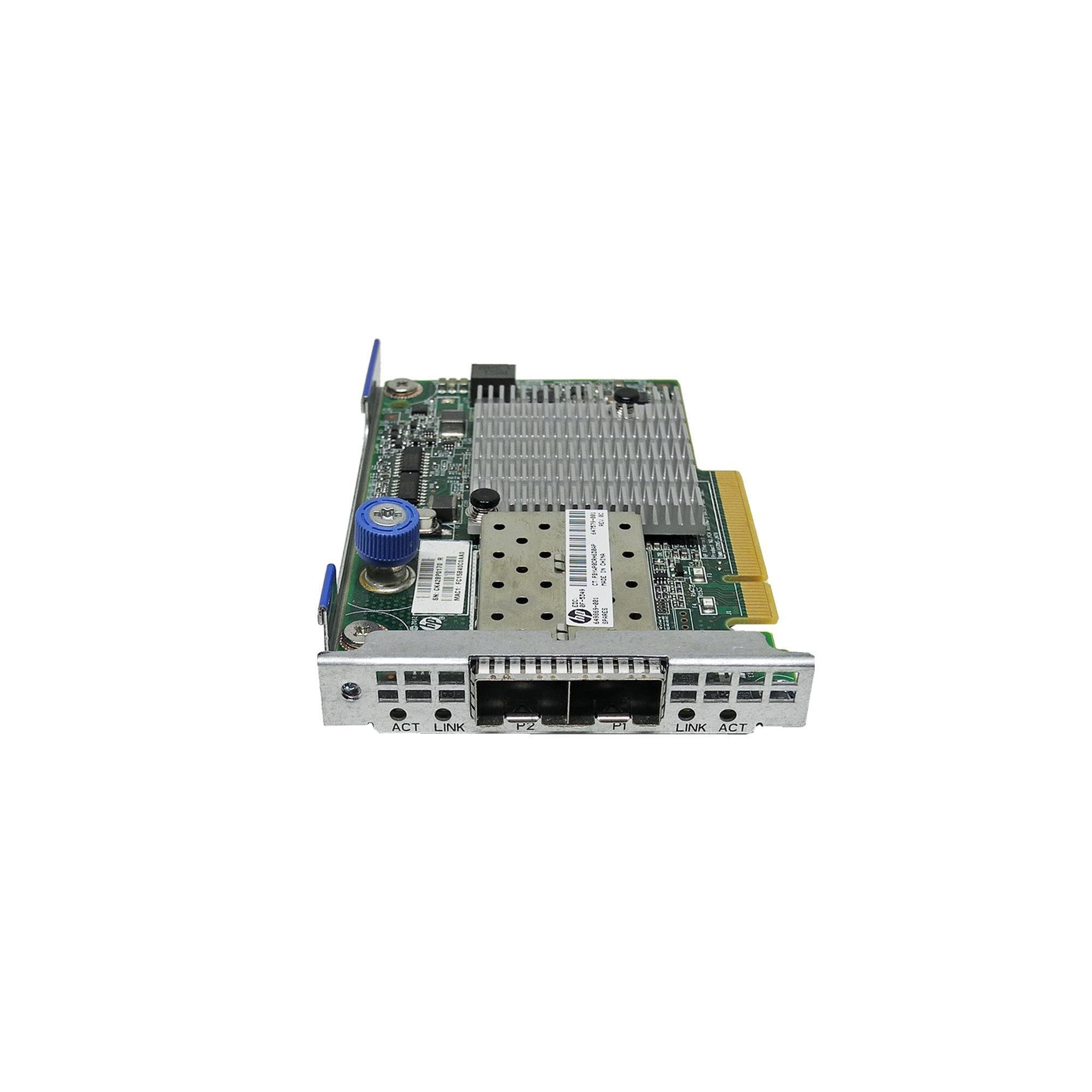 HP 530FLR-SFP+ 2-Port PCIe x8 10 GbE Network Adapter 647579-001 649869 ...