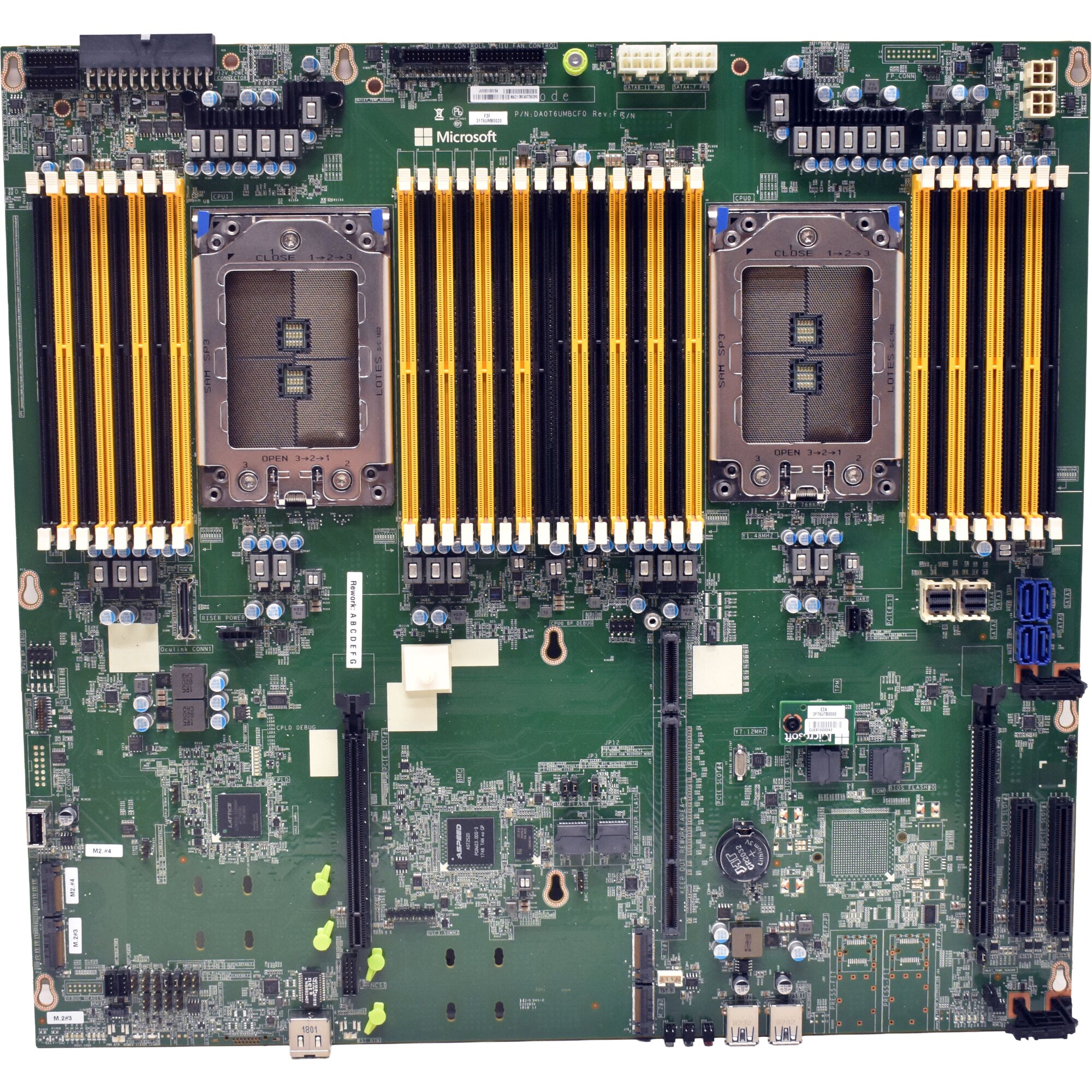 Microsoft Project Olympus Server Azure Dual CPU Board Epyc 7001 Series ...