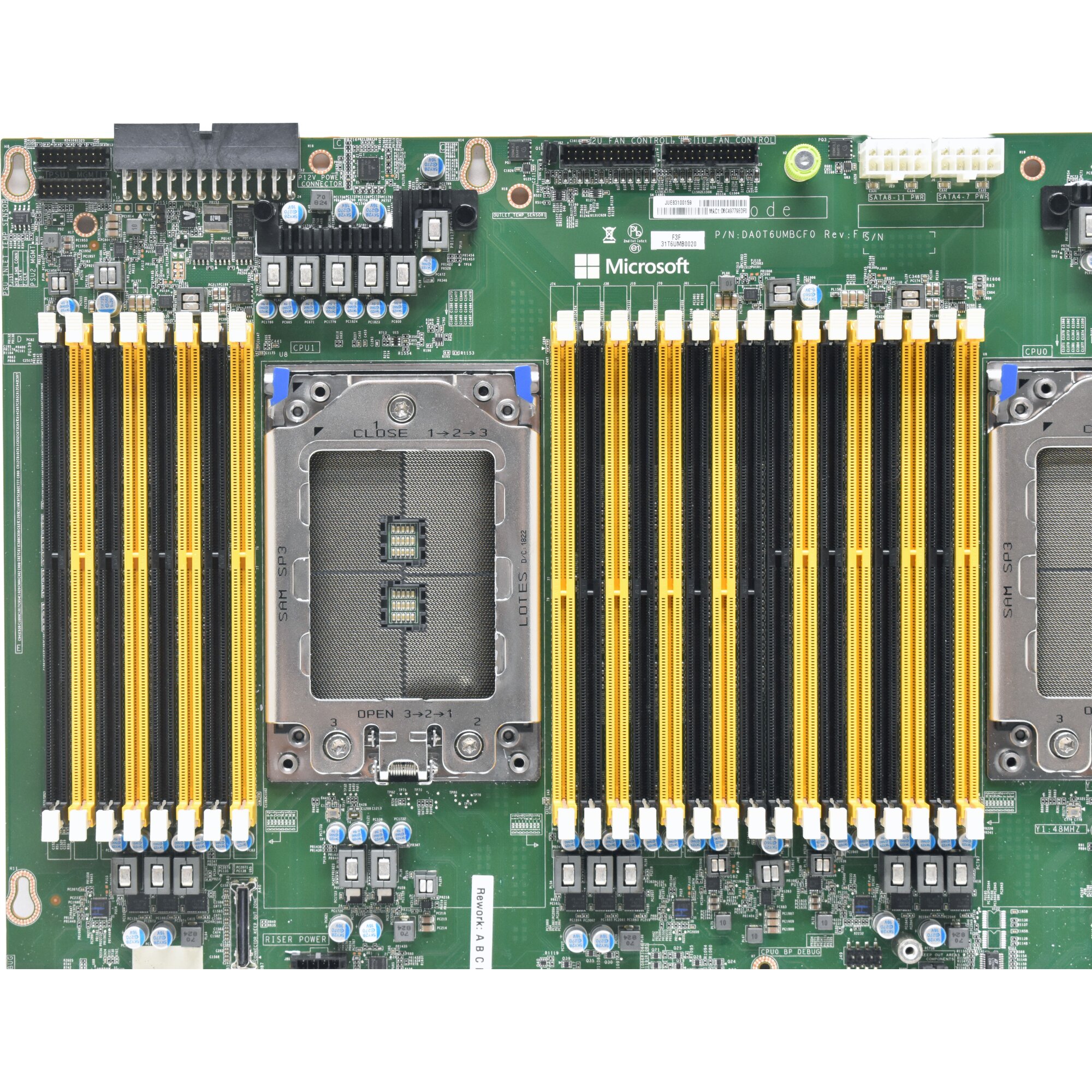 Microsoft Project Olympus Server Azure Dual CPU Board Epyc 7001 Series ...