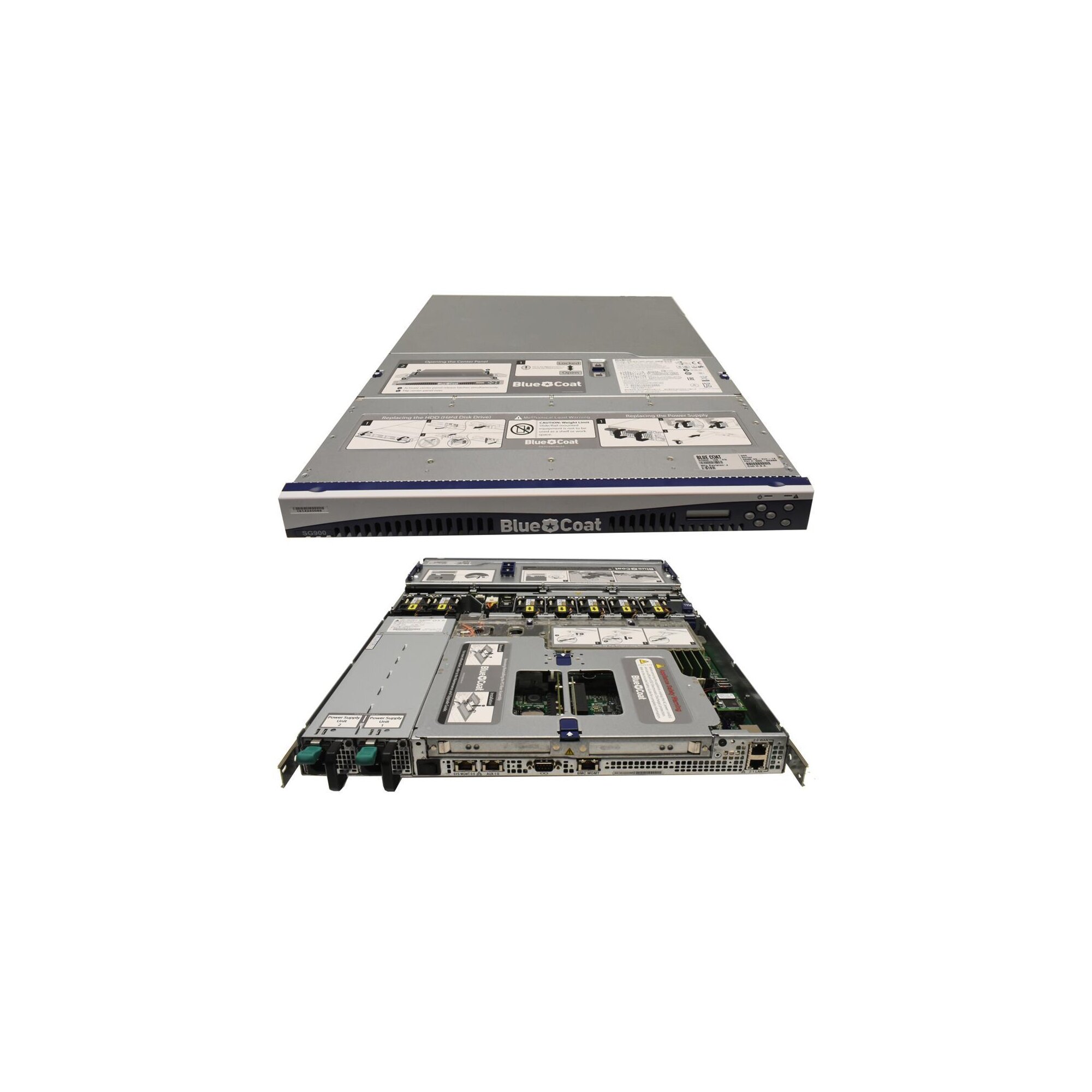 Blue Coat SG900-10B-PR 8GB RAM Celeron G1101 2x 1TB 3.5 Zoll SAS HDD ...