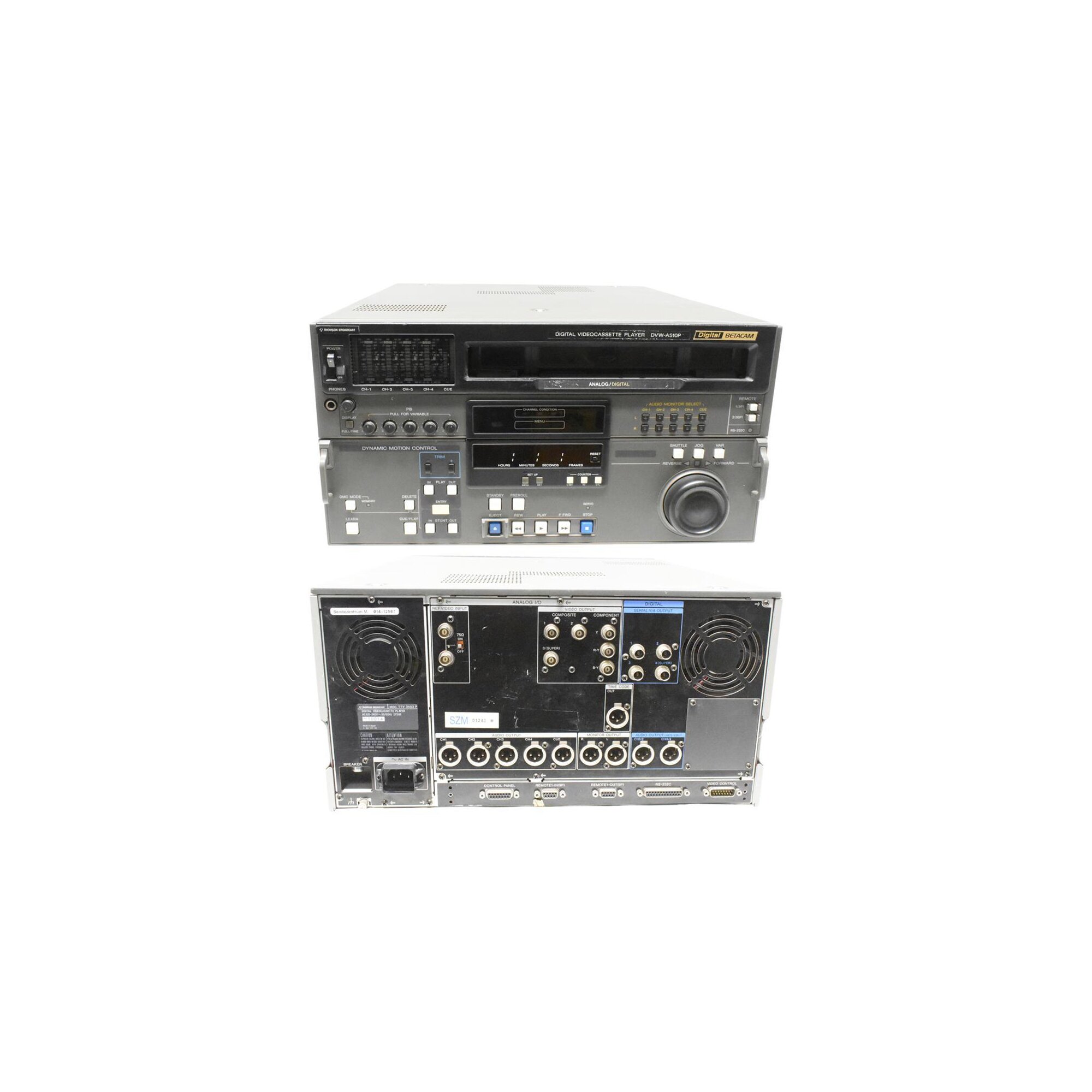 Thomson Broadcast Digital Betacam DVW-A510P Digital Videocassette ...