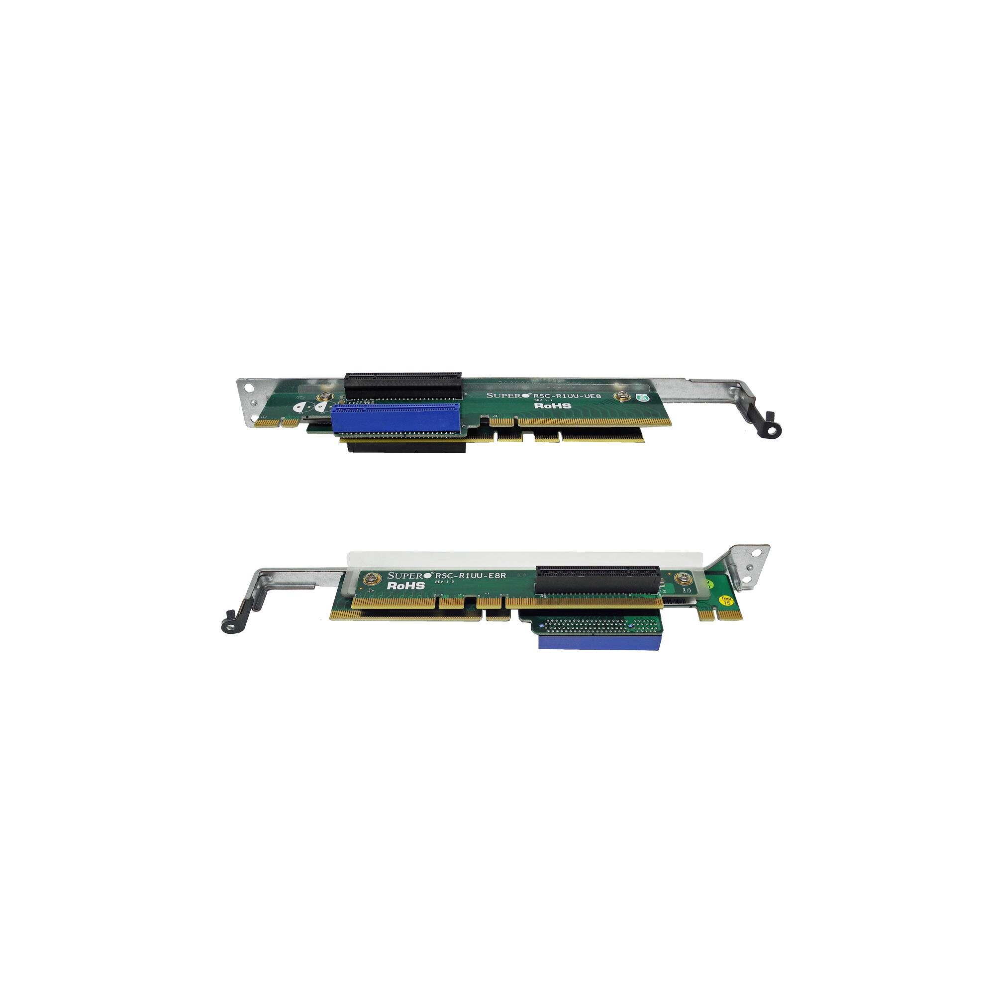 Supermicro Riser Cards Set / Satz RSC-R1UU-UE8 + RSC-R1UU-E8R